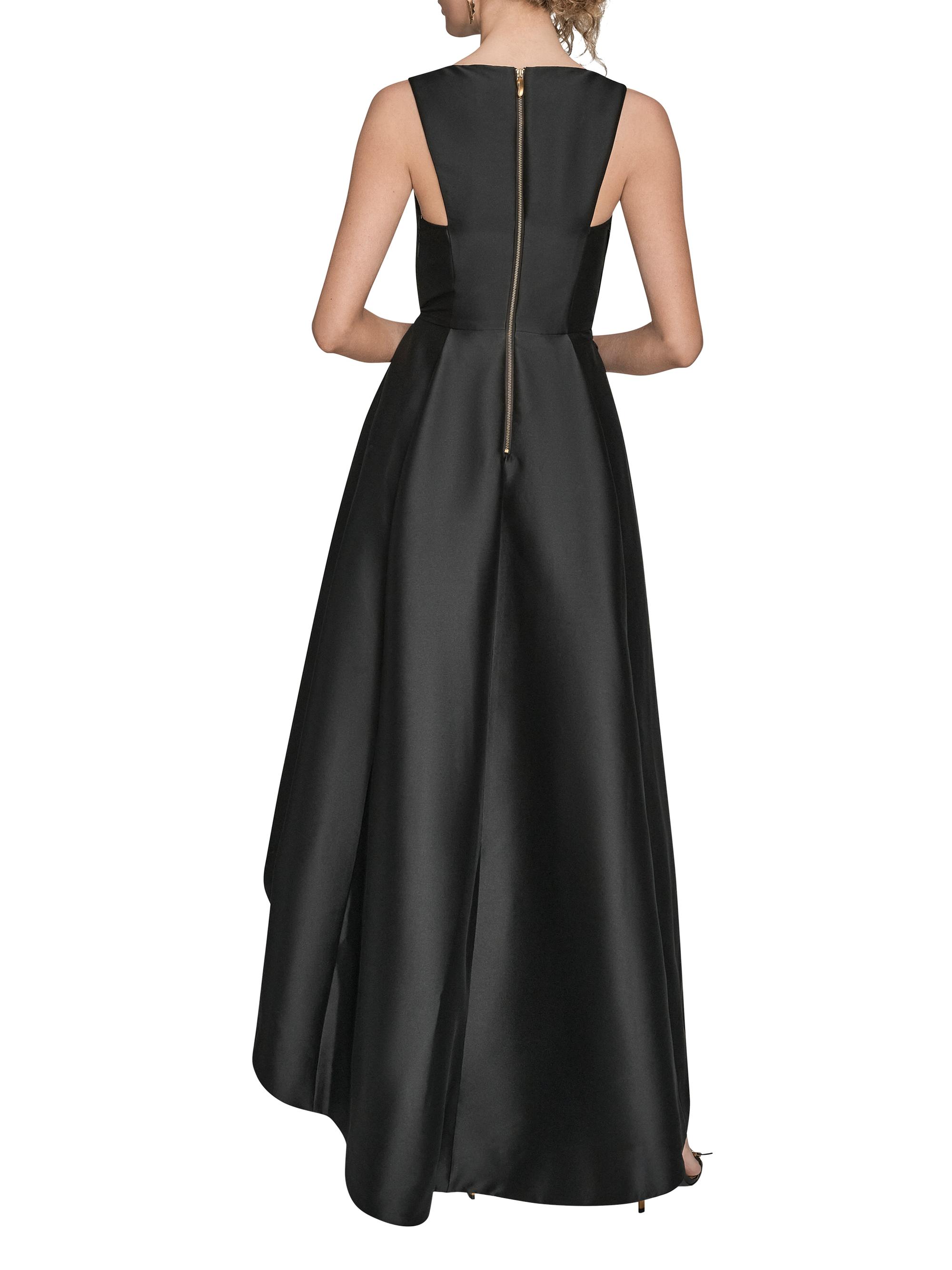 Donna Karan New York Satin Sleeveless High-Low Gown | Saks Fifth Avenue