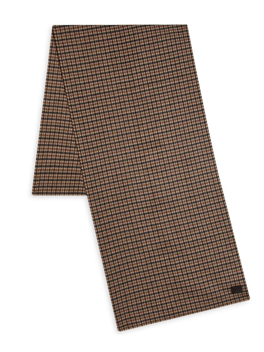 Vince Gingham Wool-Cashmere Wrap | Saks Fifth Avenue