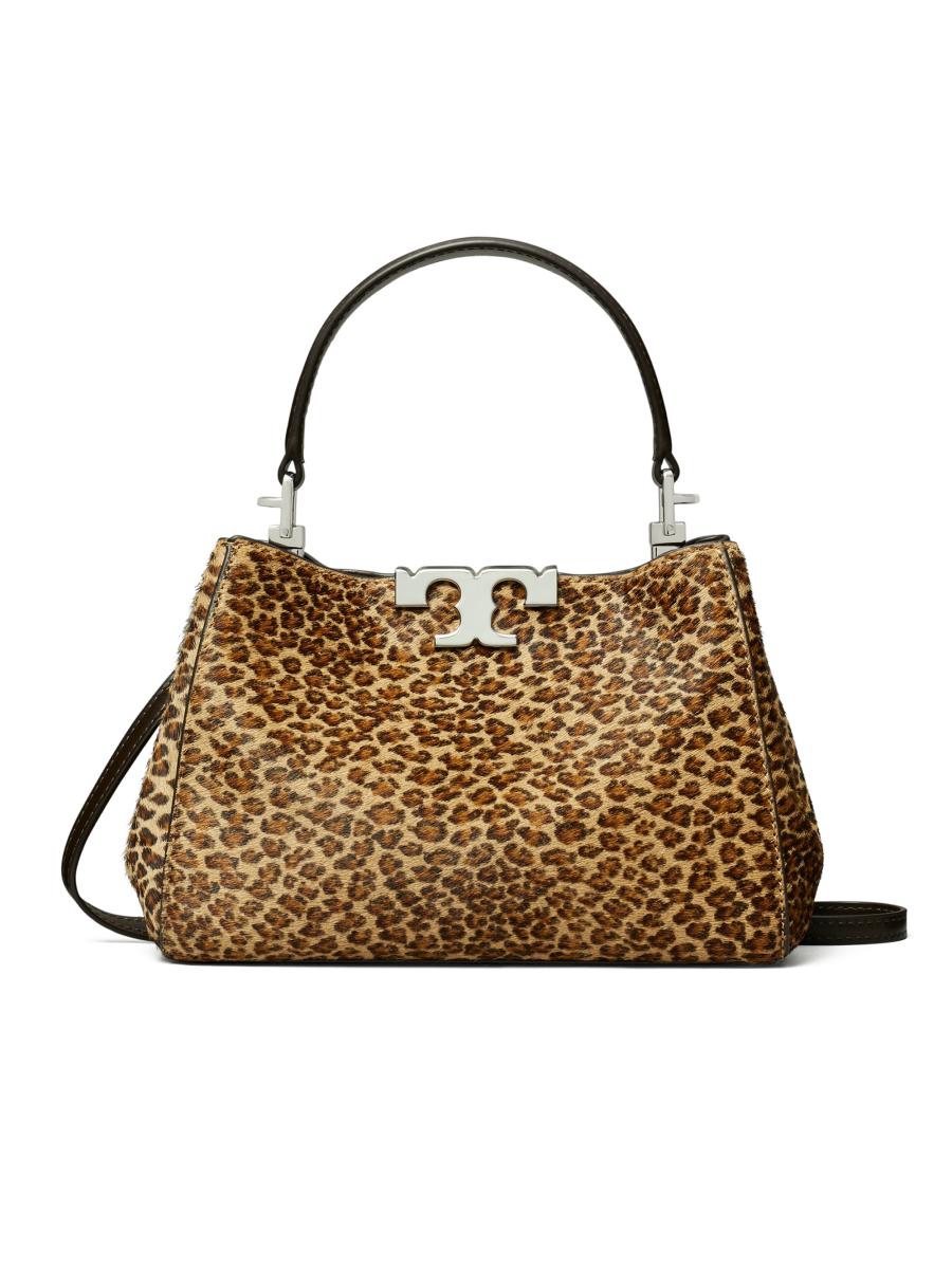 Tory Burch Mini Eleanor Leopard-Print Calf Hair Satchel | Saks Fifth Avenue