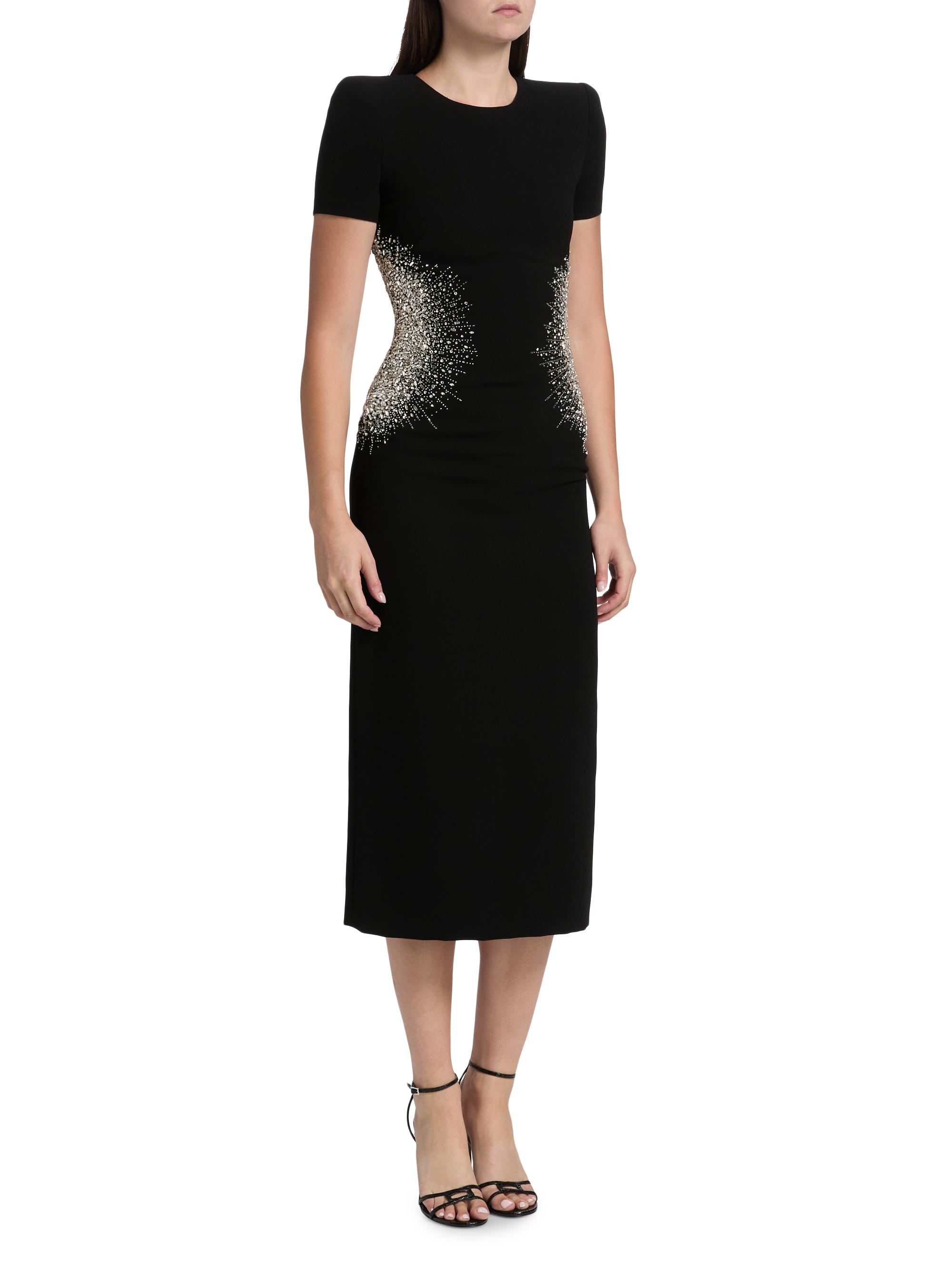 Naeem Khan Embellished Crystal Sheath Cocktail Dress | Saks Fifth Avenue