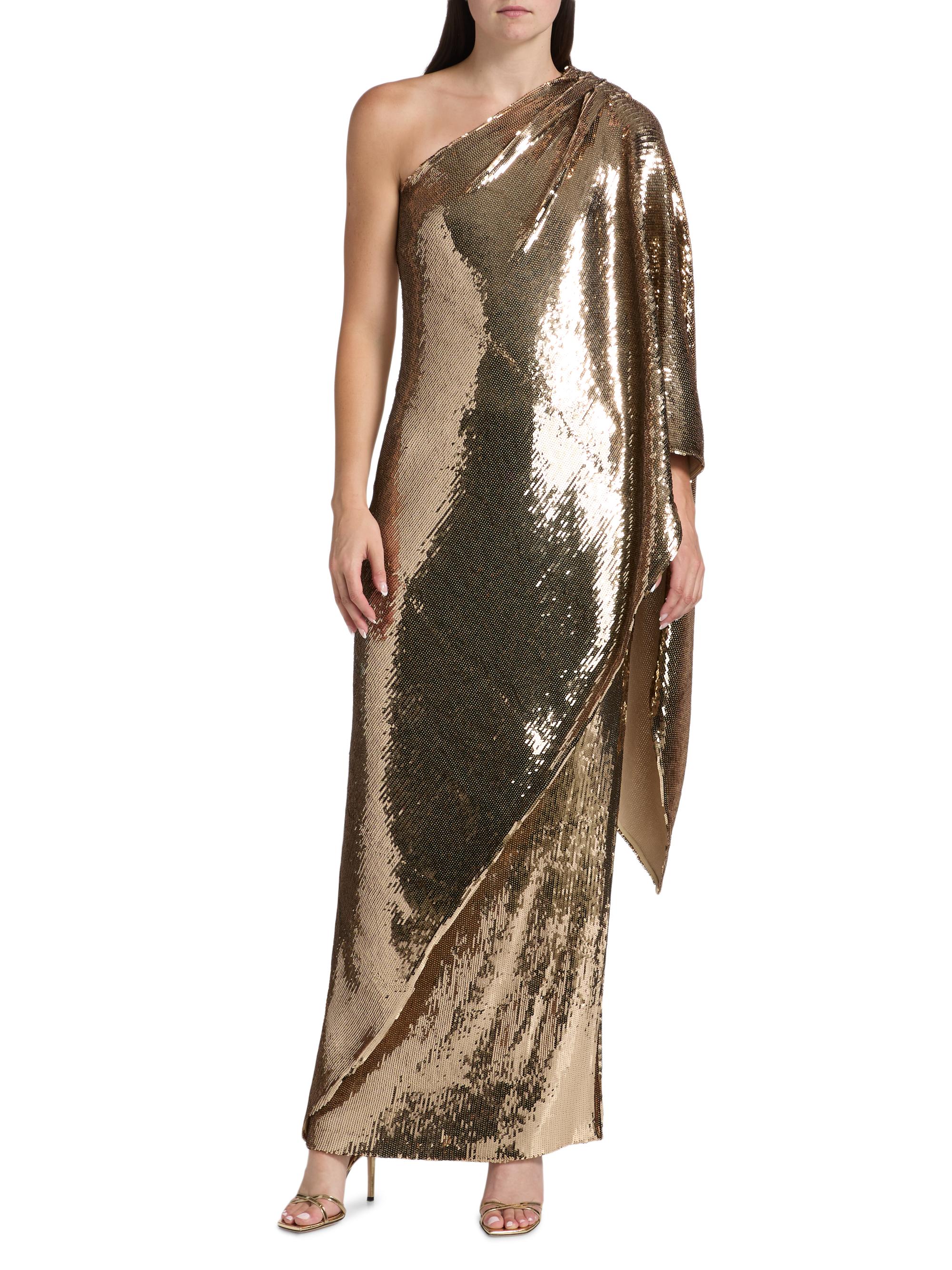 Prabal Gurung Sari Sequined One-Shoulder Gown | Saks Fifth Avenue