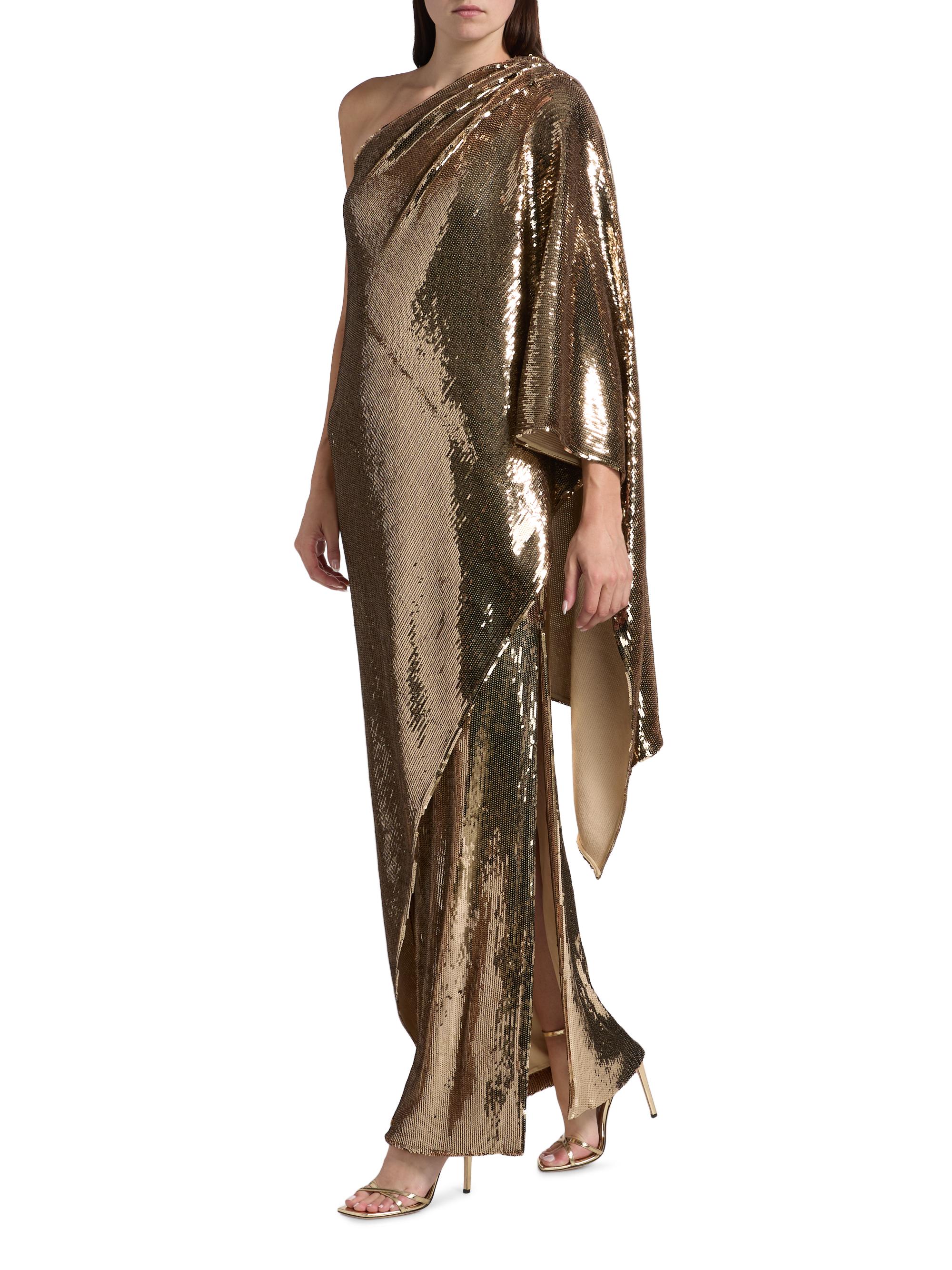 Prabal Gurung Sari Sequined One-Shoulder Gown | Saks Fifth Avenue