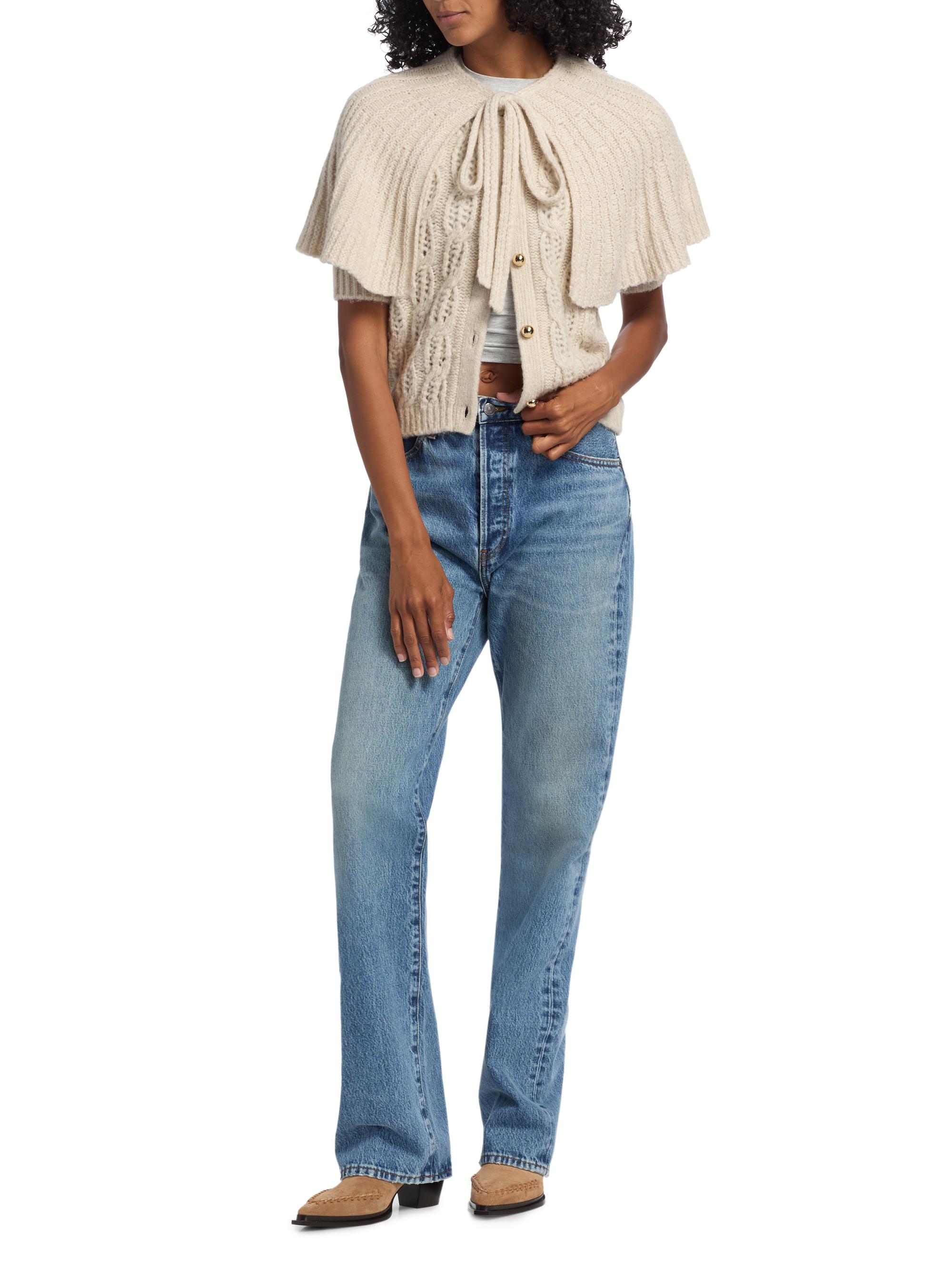 FRAME Cape Cardi Merino Wool-Blend Cardigan | Saks Fifth Avenue