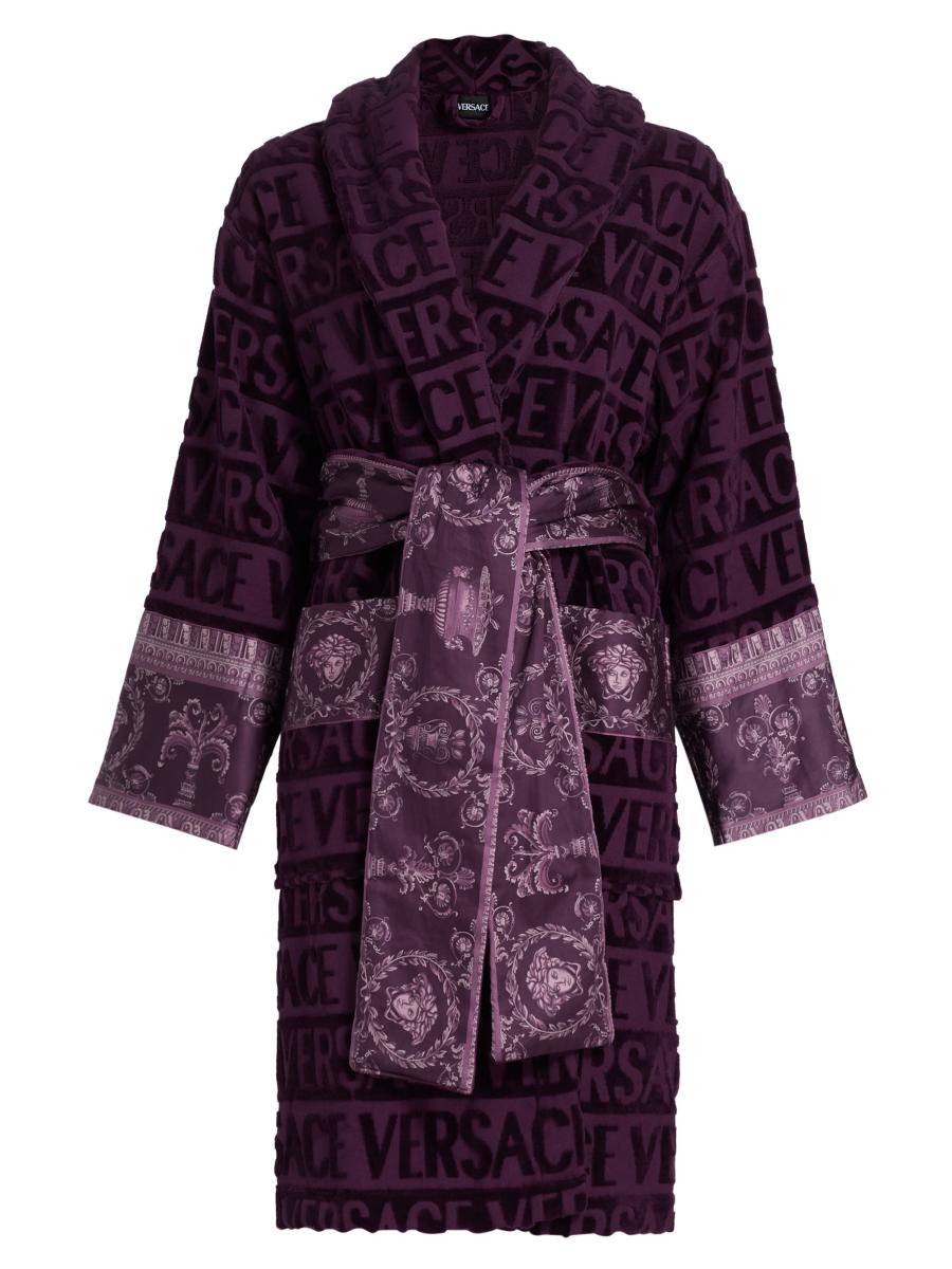 Versace Baroque Terry Cotton Bathrobe | Saks Fifth Avenue