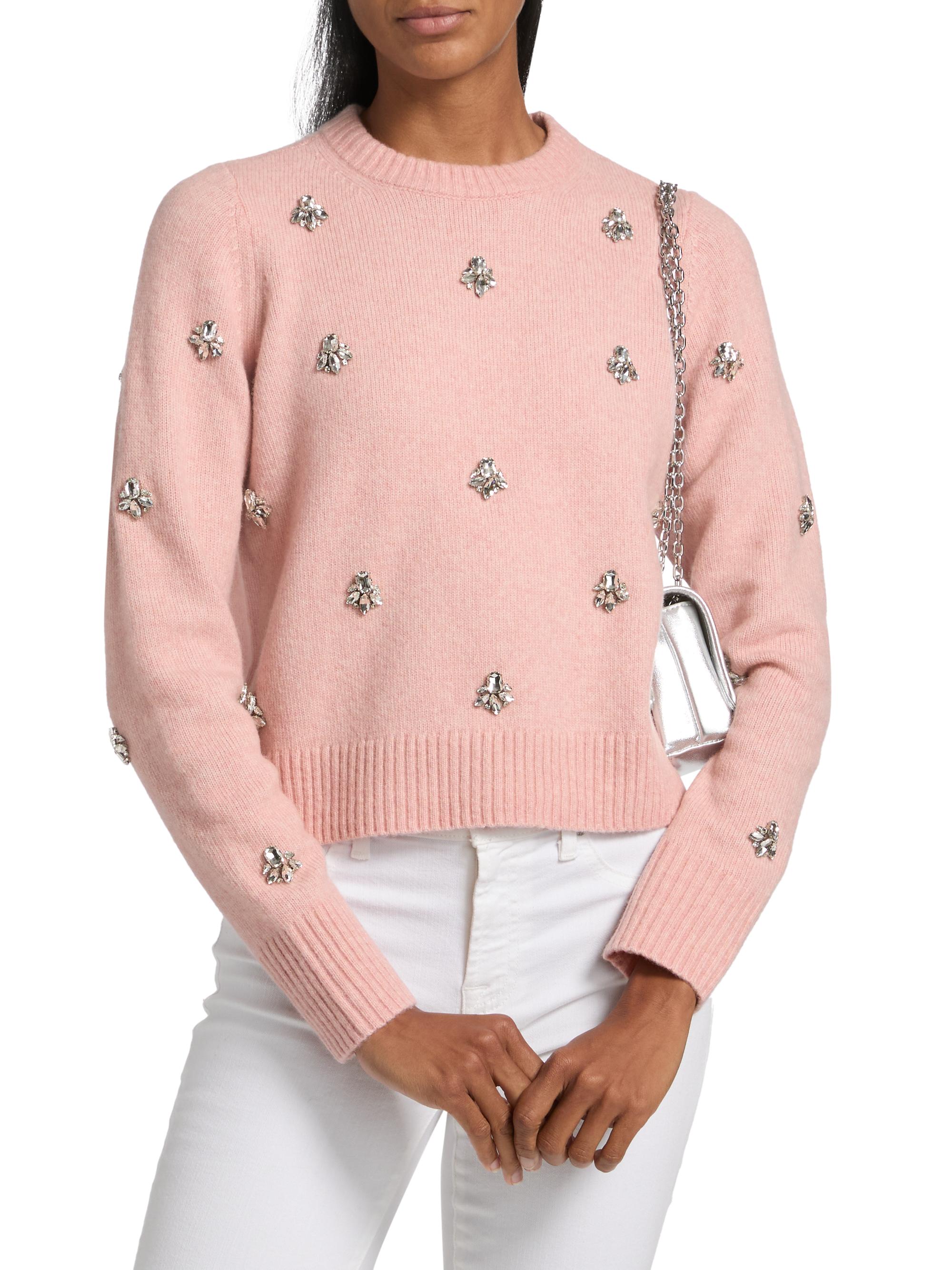 dh New York Rosetta Embellished Sweater | Saks Fifth Avenue
