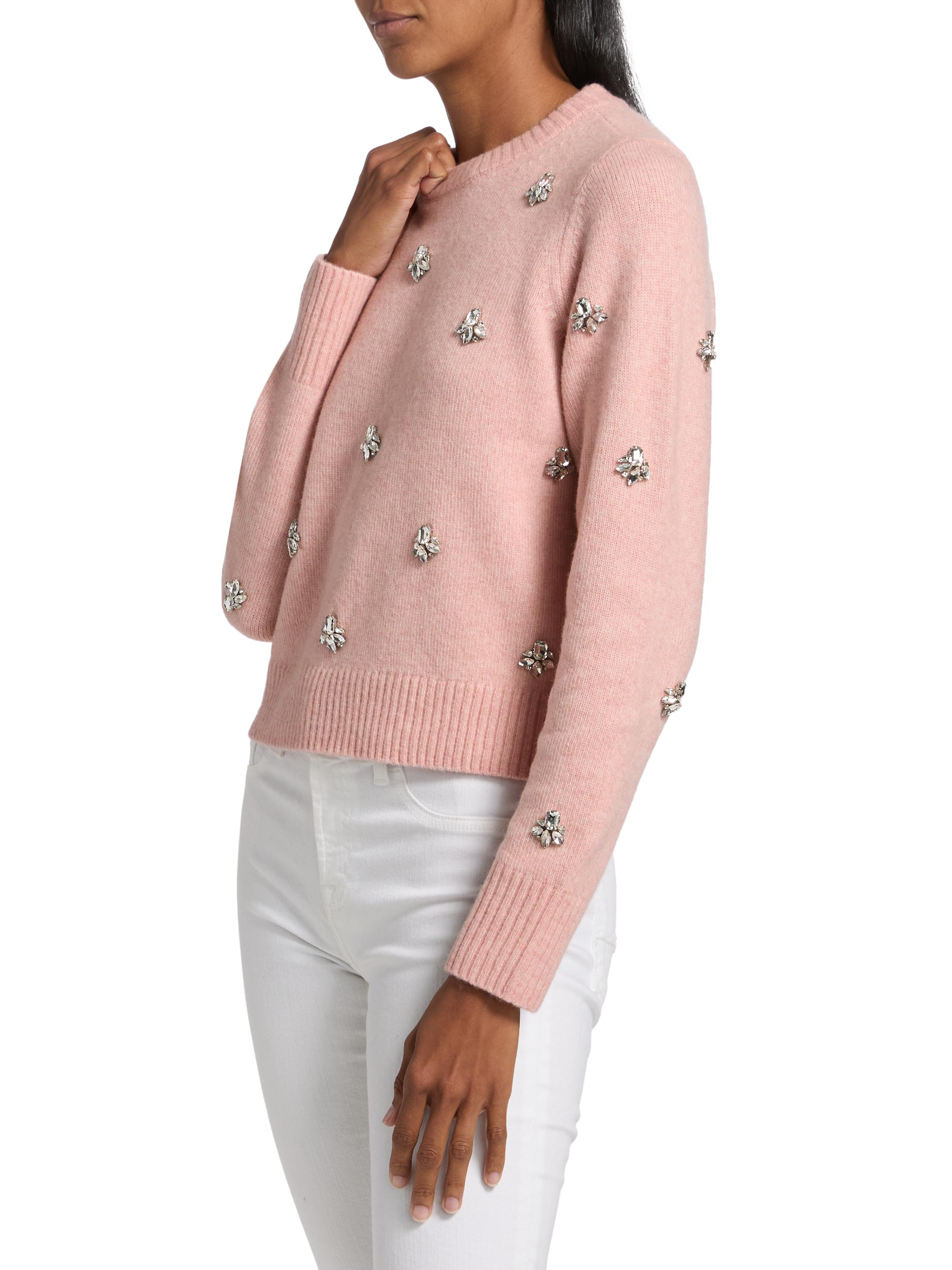 dh New York Rosetta Embellished Sweater | Saks Fifth Avenue