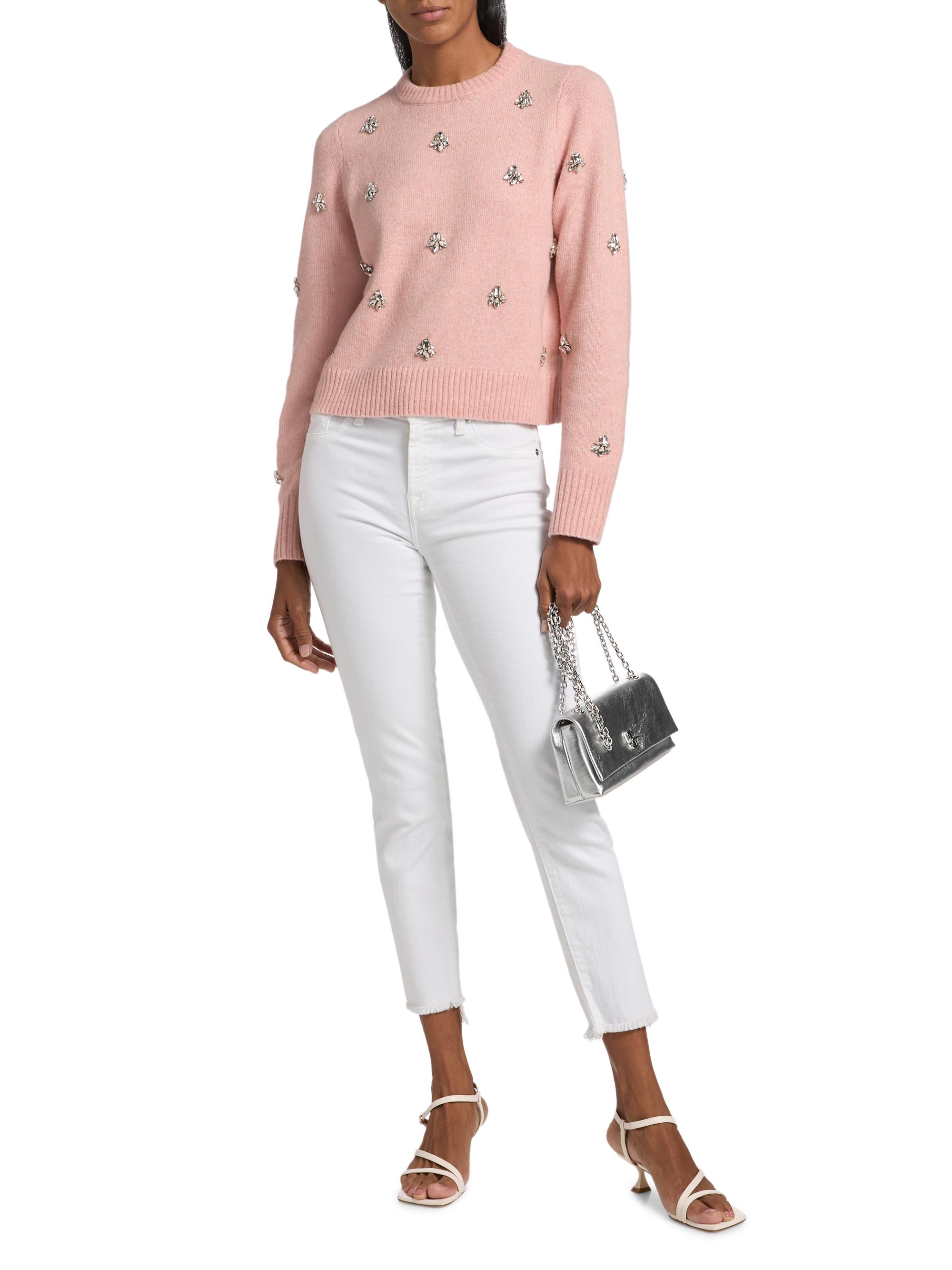 dh New York Rosetta Embellished Sweater | Saks Fifth Avenue