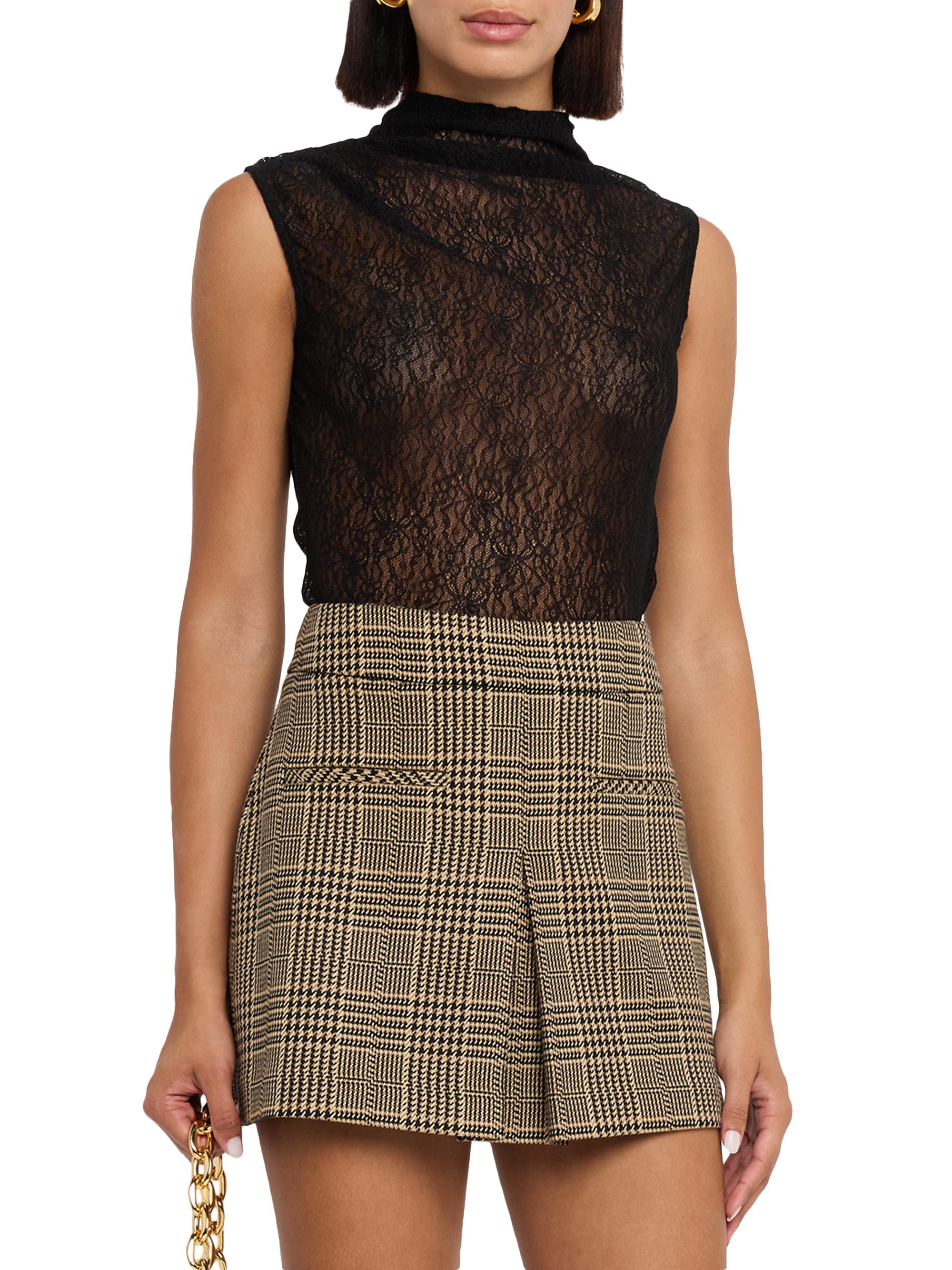 Veronica Beard Mylie Lace Mock Turtleneck Top | Saks Fifth Avenue