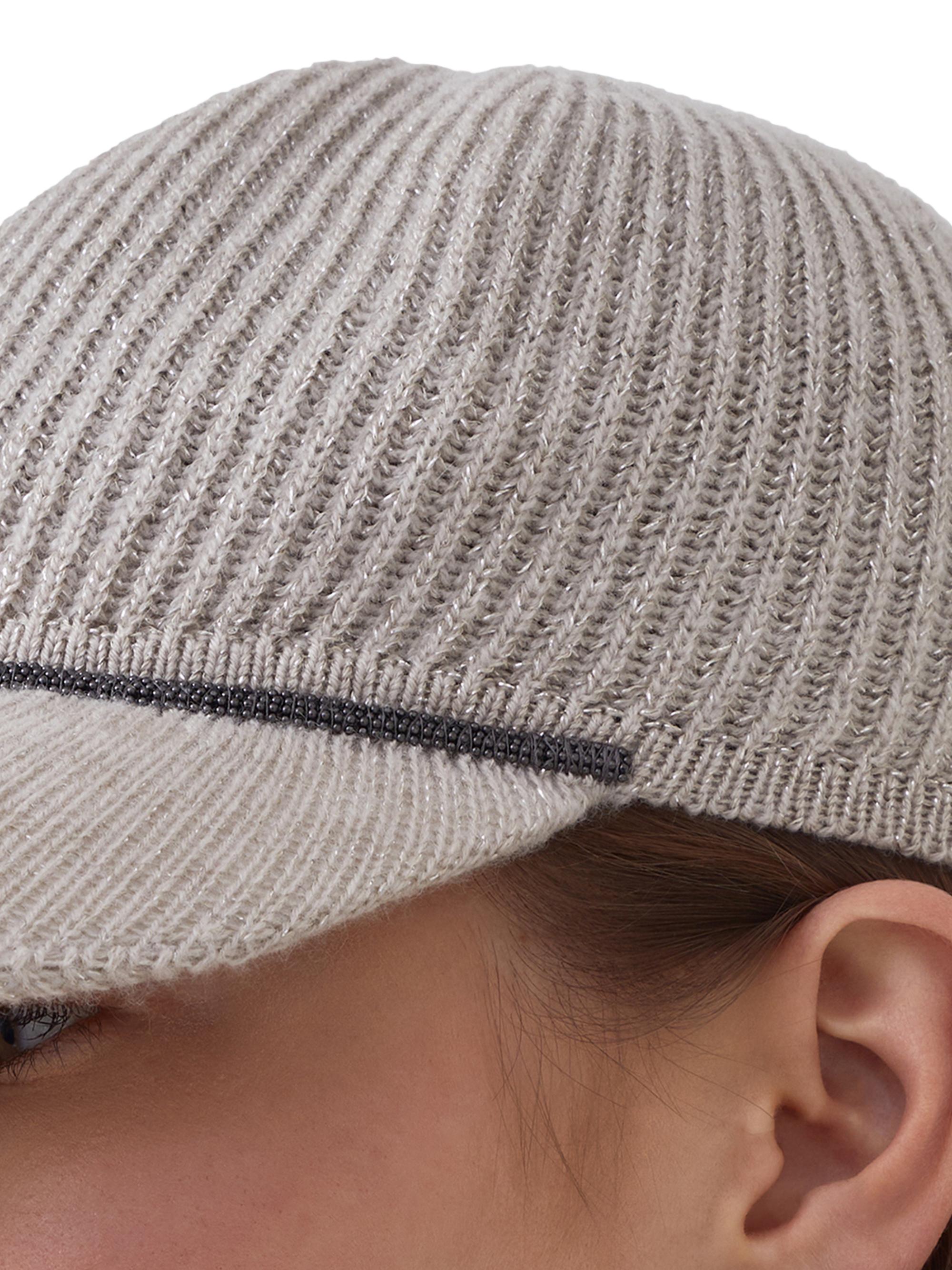 Brunello Cucinelli Sparkling Cashmere English Rib Knit Baseball Cap ...