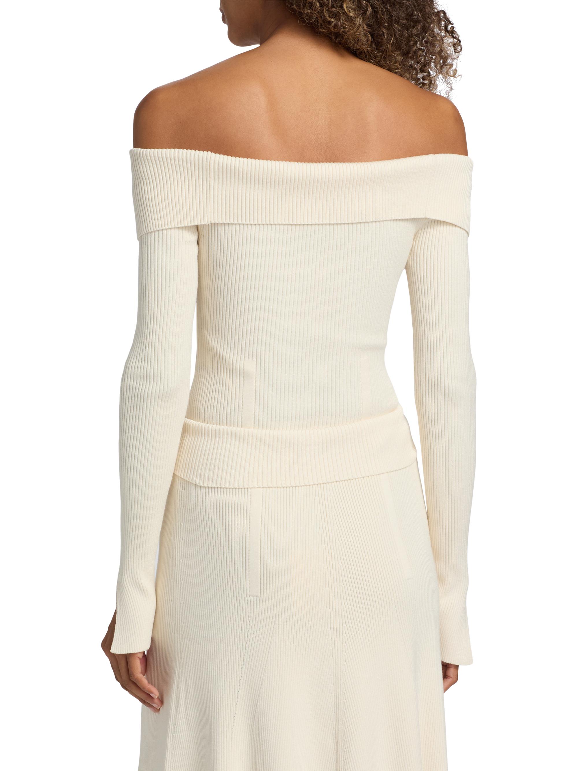 Zimmermann Off-Shoulder Knit Cardigan | Saks Fifth Avenue