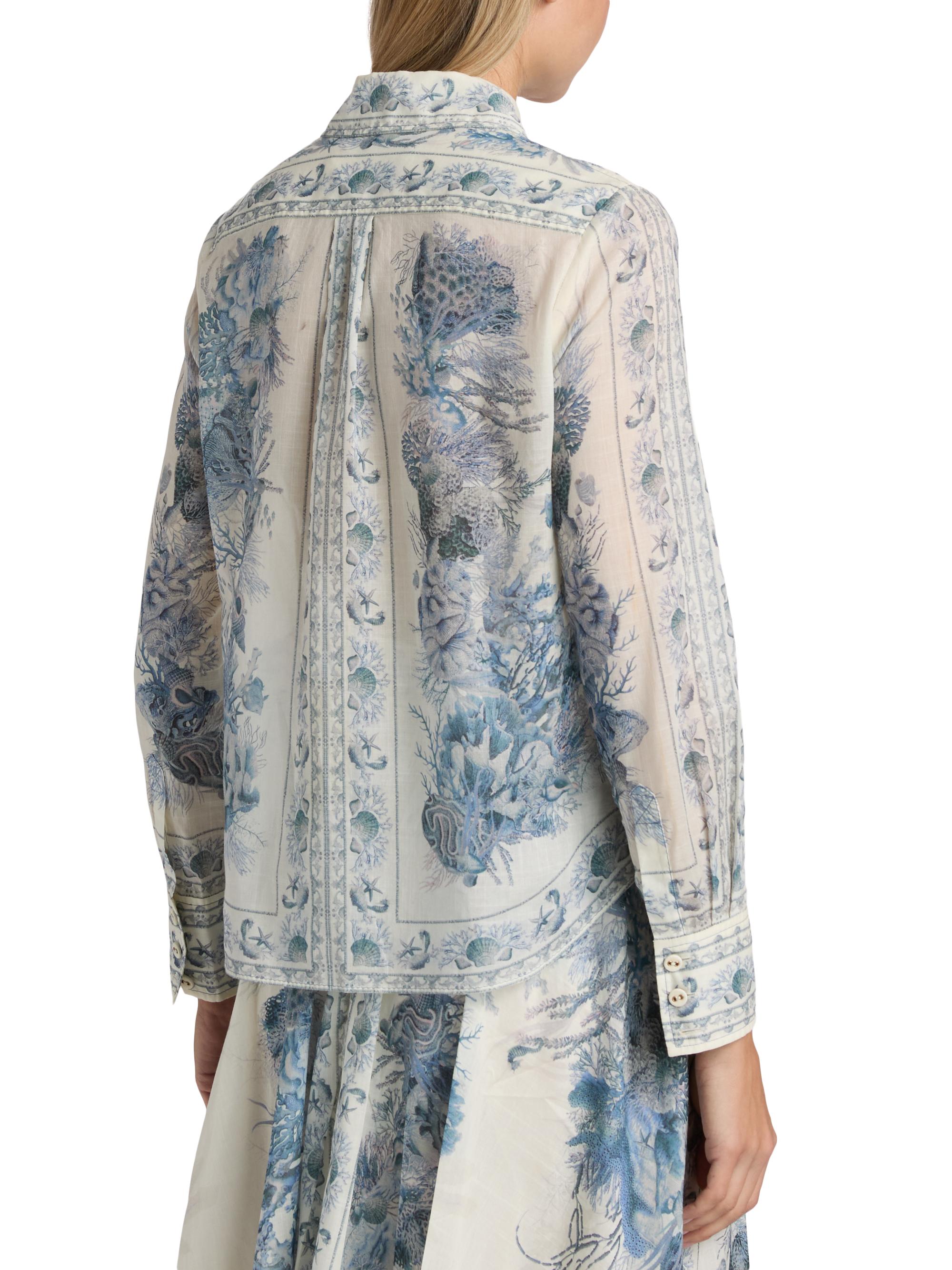 Zimmermann Wanderlust Toile Cotton Shirt | Saks Fifth Avenue