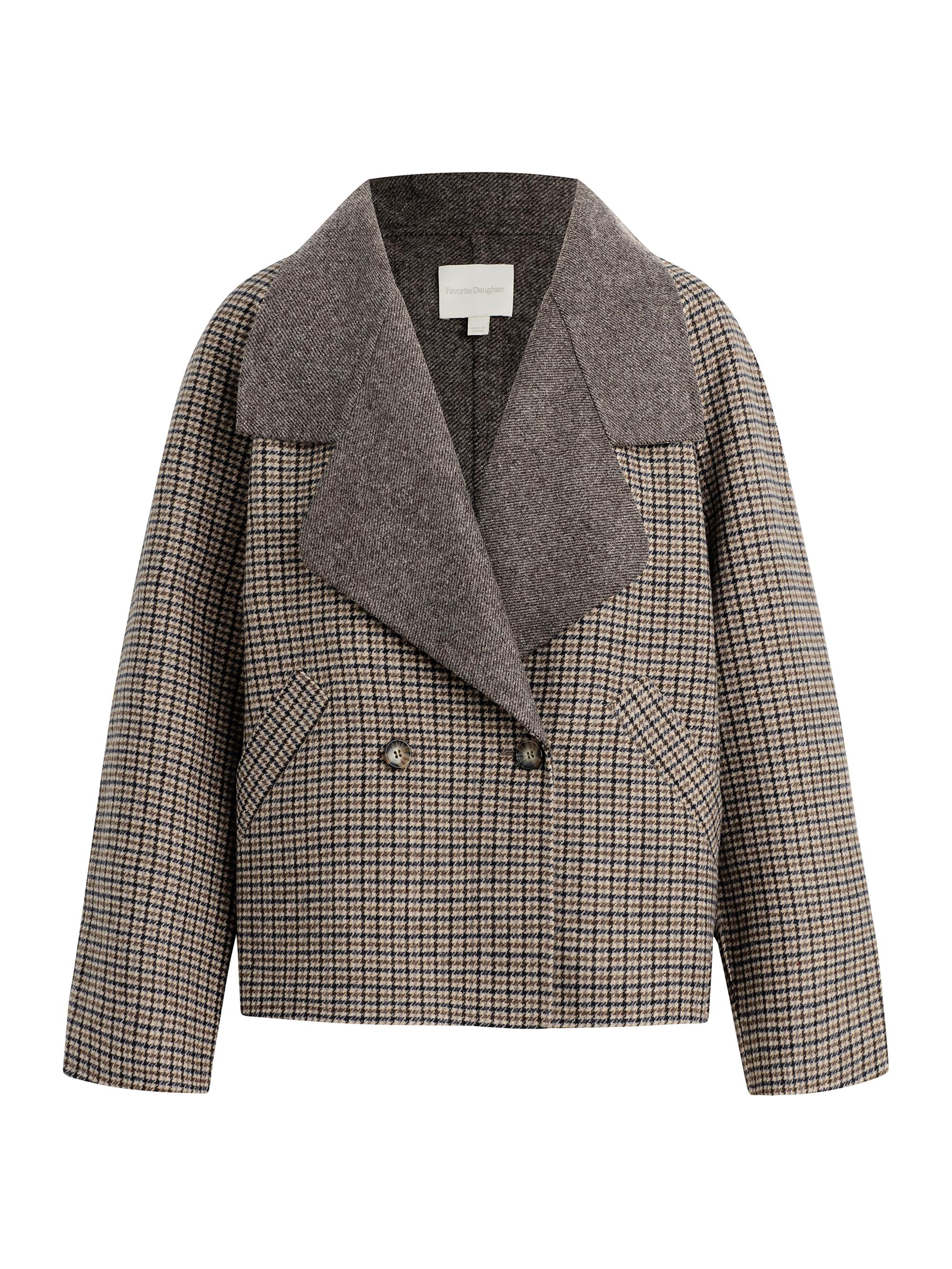 Favorite Daughter The Cameron Plaid Wool-Blend Oversized Coat | Saks Fifth Avenue