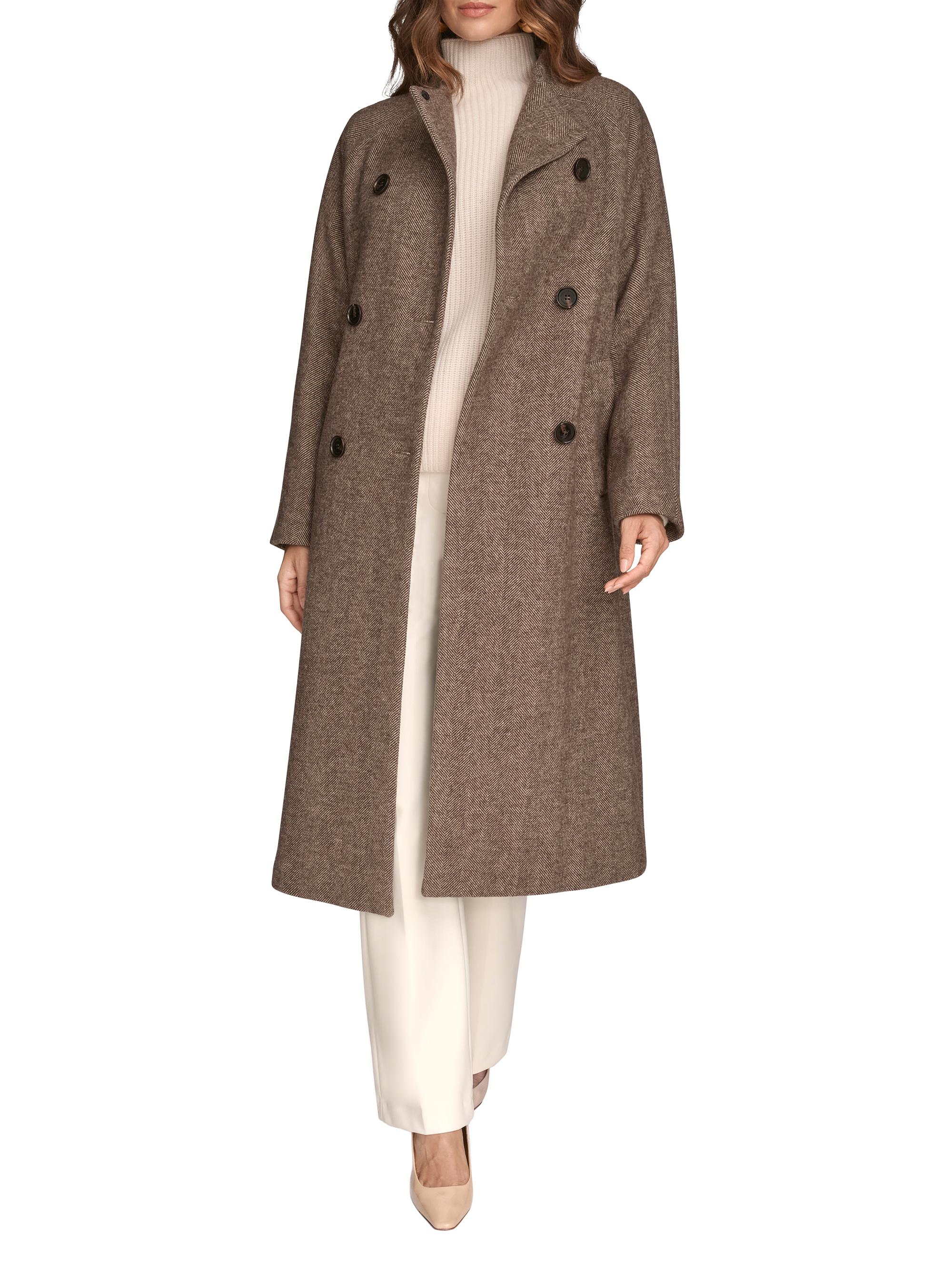 Donna Karan New York Cocoon Double-Breasted Wool-Blend Coat | Saks ...