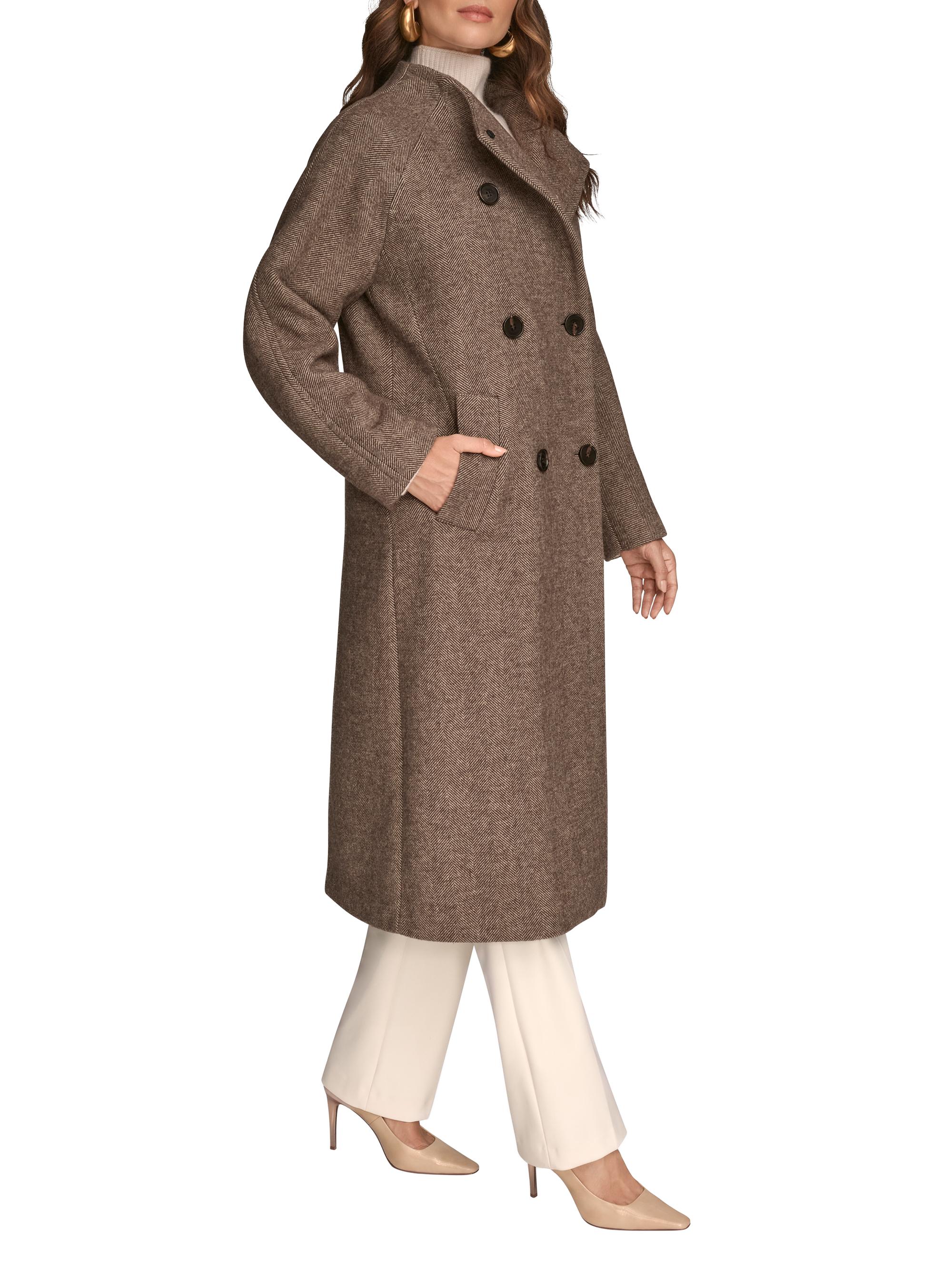 Donna Karan New York Cocoon Double-Breasted Wool-Blend Coat | Saks ...