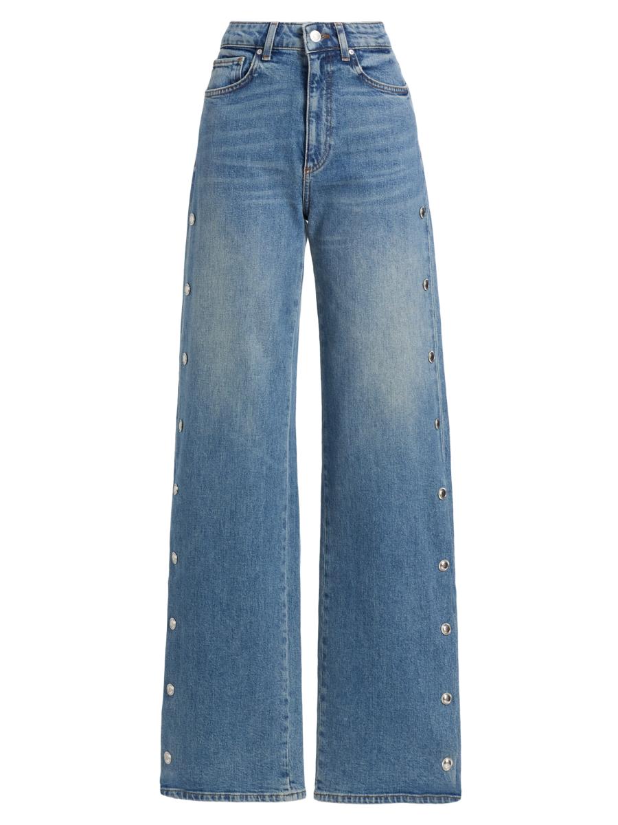 Paige Sasha Side-Seam Snap Jeans | Saks Fifth Avenue
