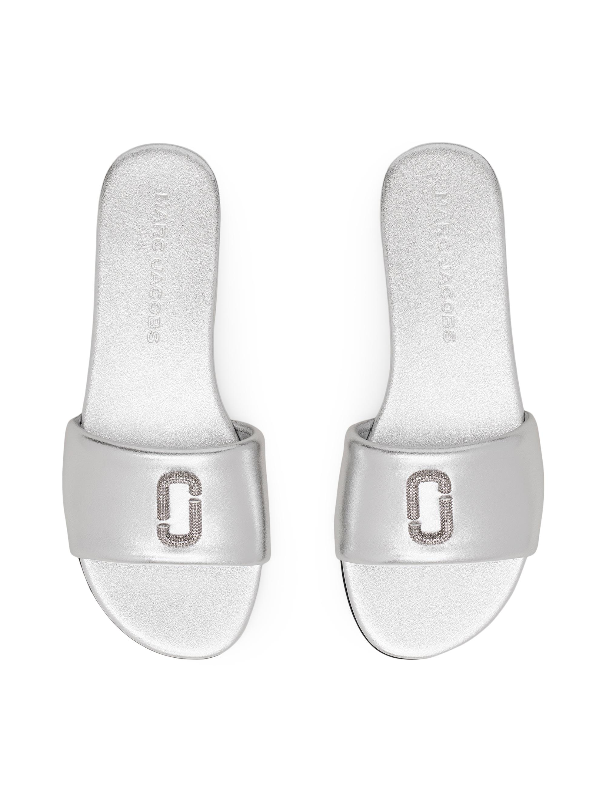 Marc Jacobs The Snapshot Crystal-Embellished Slides | Saks Fifth Avenue