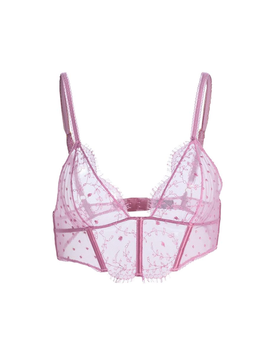 Kiki de Montparnasse Merci Beaucoup Laced Longline Bra | Saks Fifth Avenue