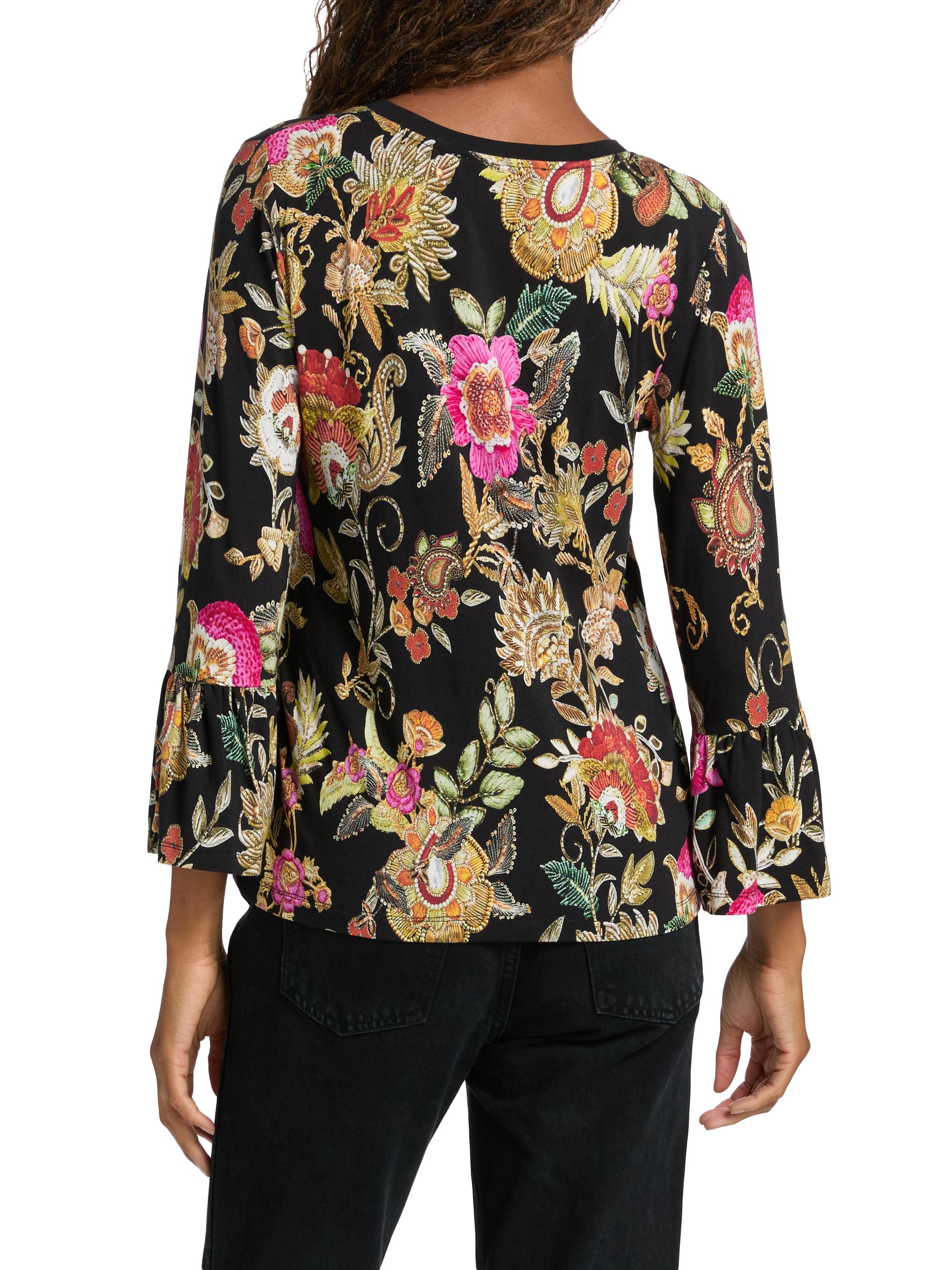 Johnny Was The Janie Favorite Lowri Floral Flute-Sleeve T-Shirt | Saks ...