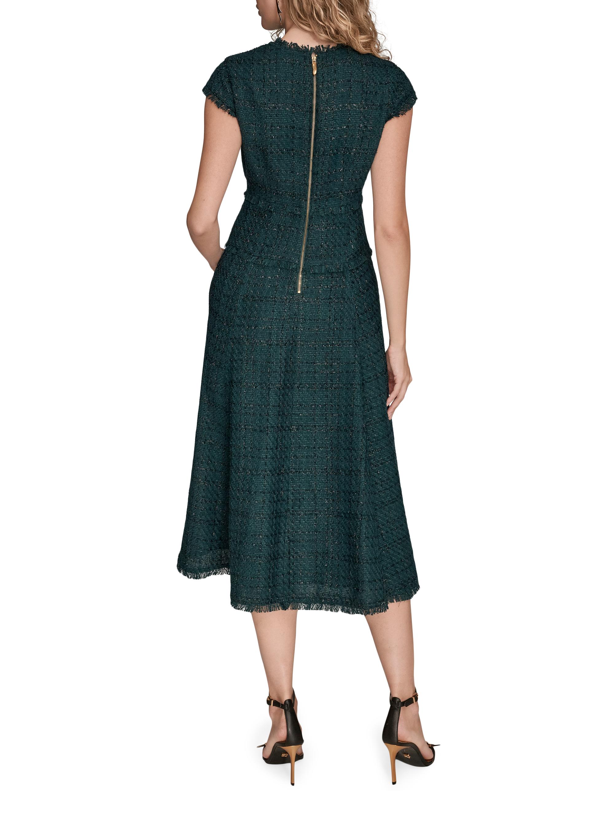 Donna Karan New York Tweed A-Line Midi-Dress | Saks Fifth Avenue