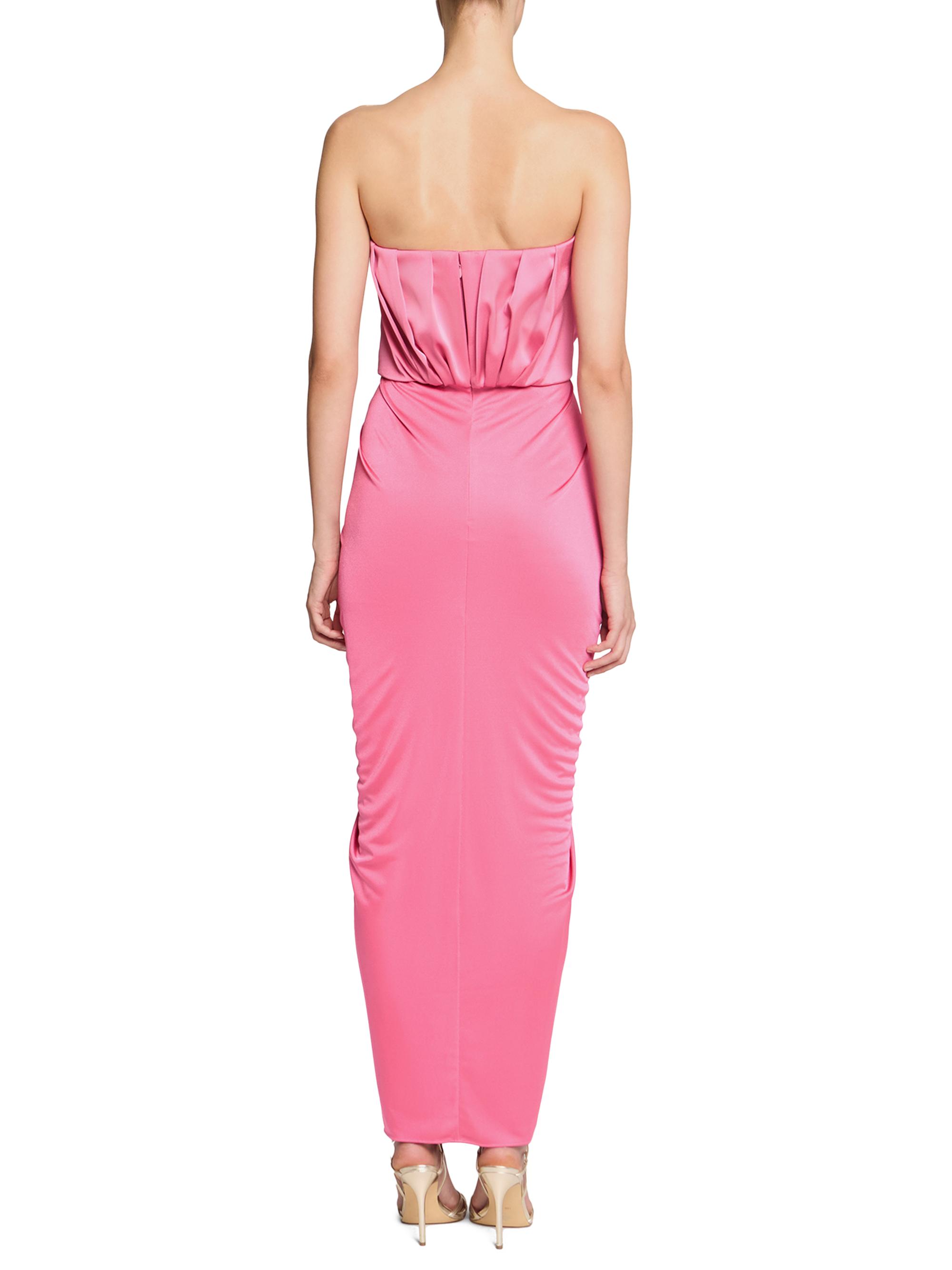 Halston Anneli Draped Jersey Strapless Midi-Dress | Saks Fifth Avenue