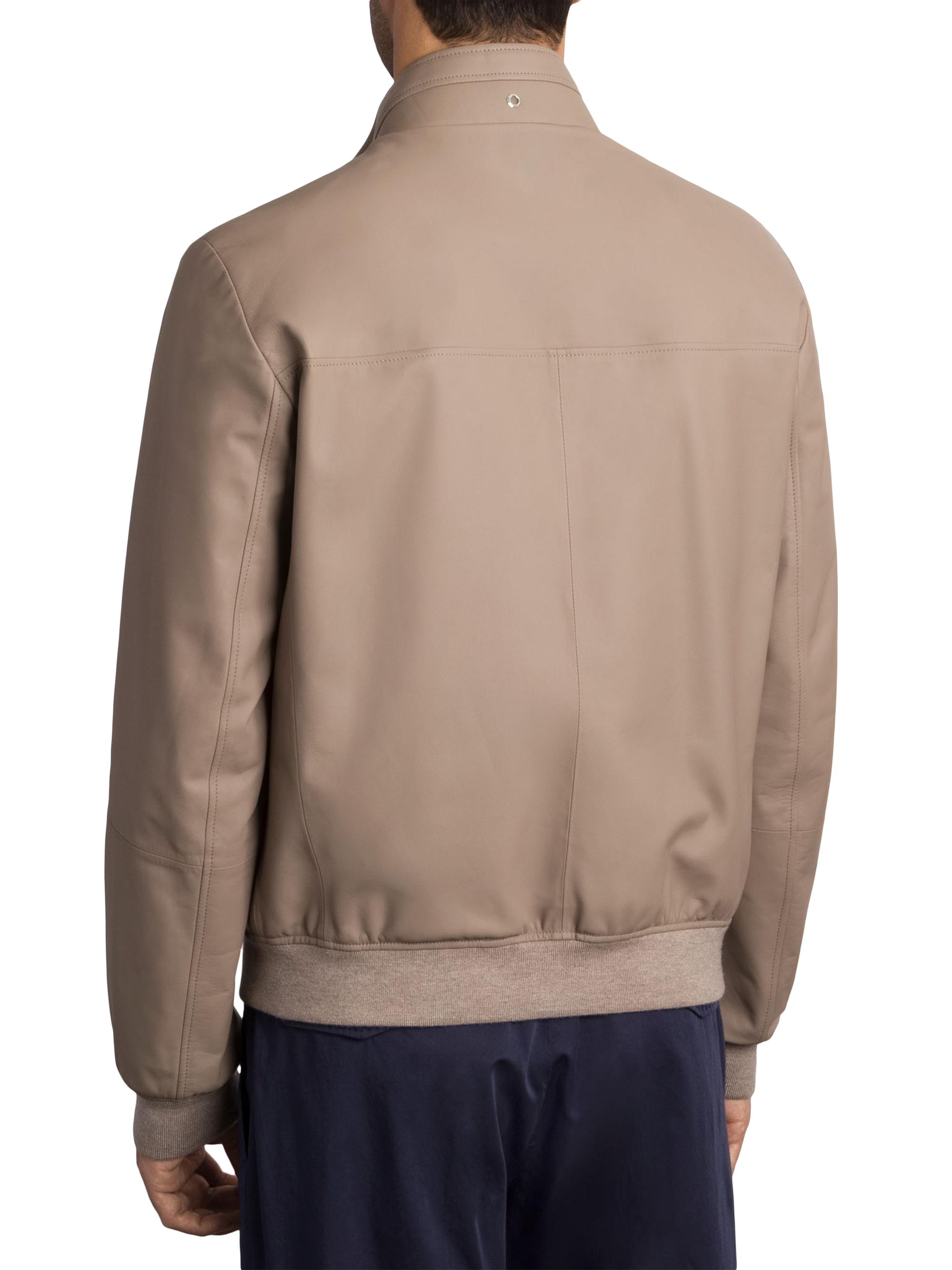 Stefano Ricci Lamb Leather Blouson Jacket | Saks Fifth Avenue