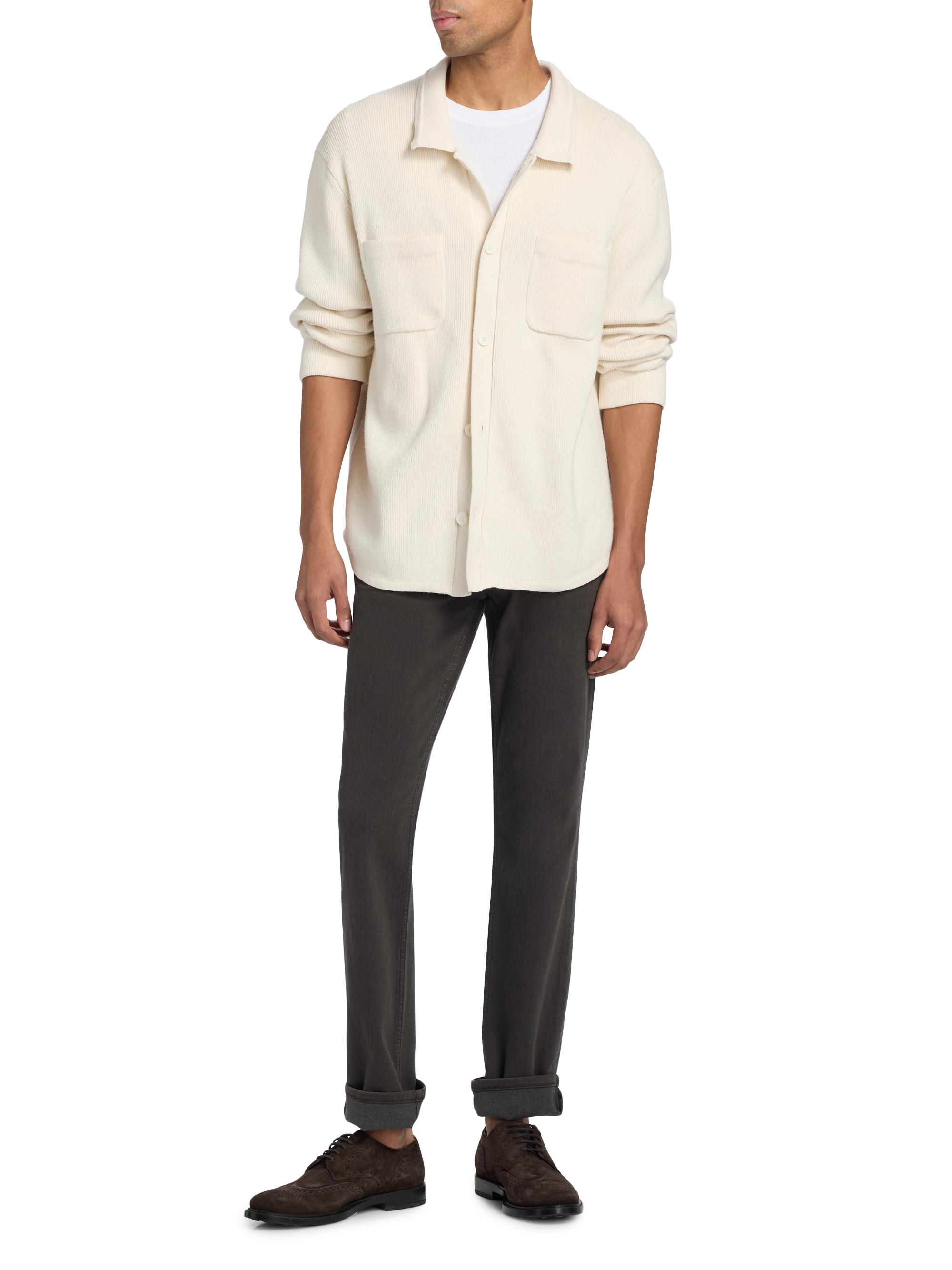 Paige Mason Cotton-Wool Sweater Shirt | Saks Fifth Avenue