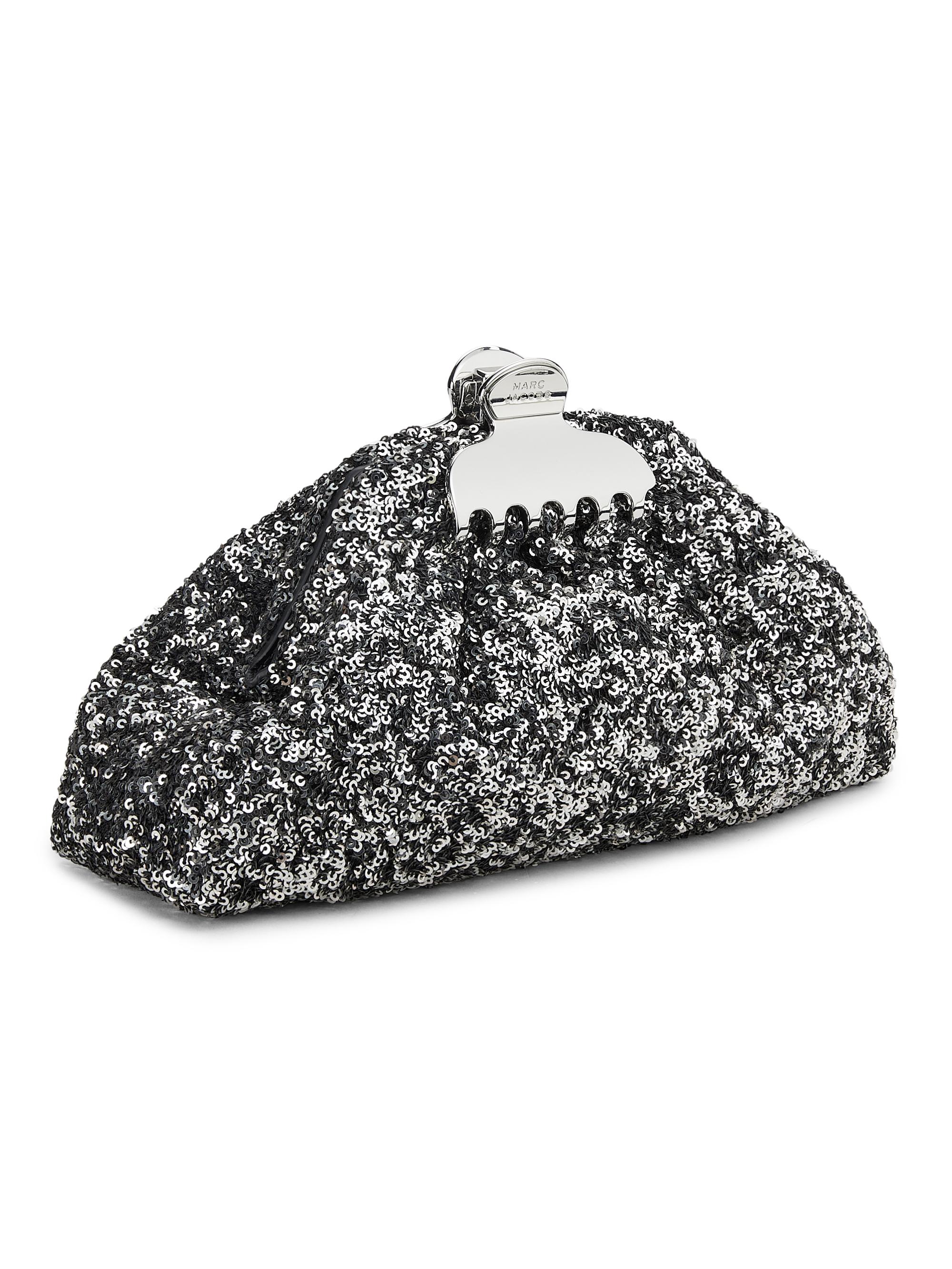 Marc Jacobs The Small Claw Sequin-Embellished Clutch | Saks Fifth Avenue