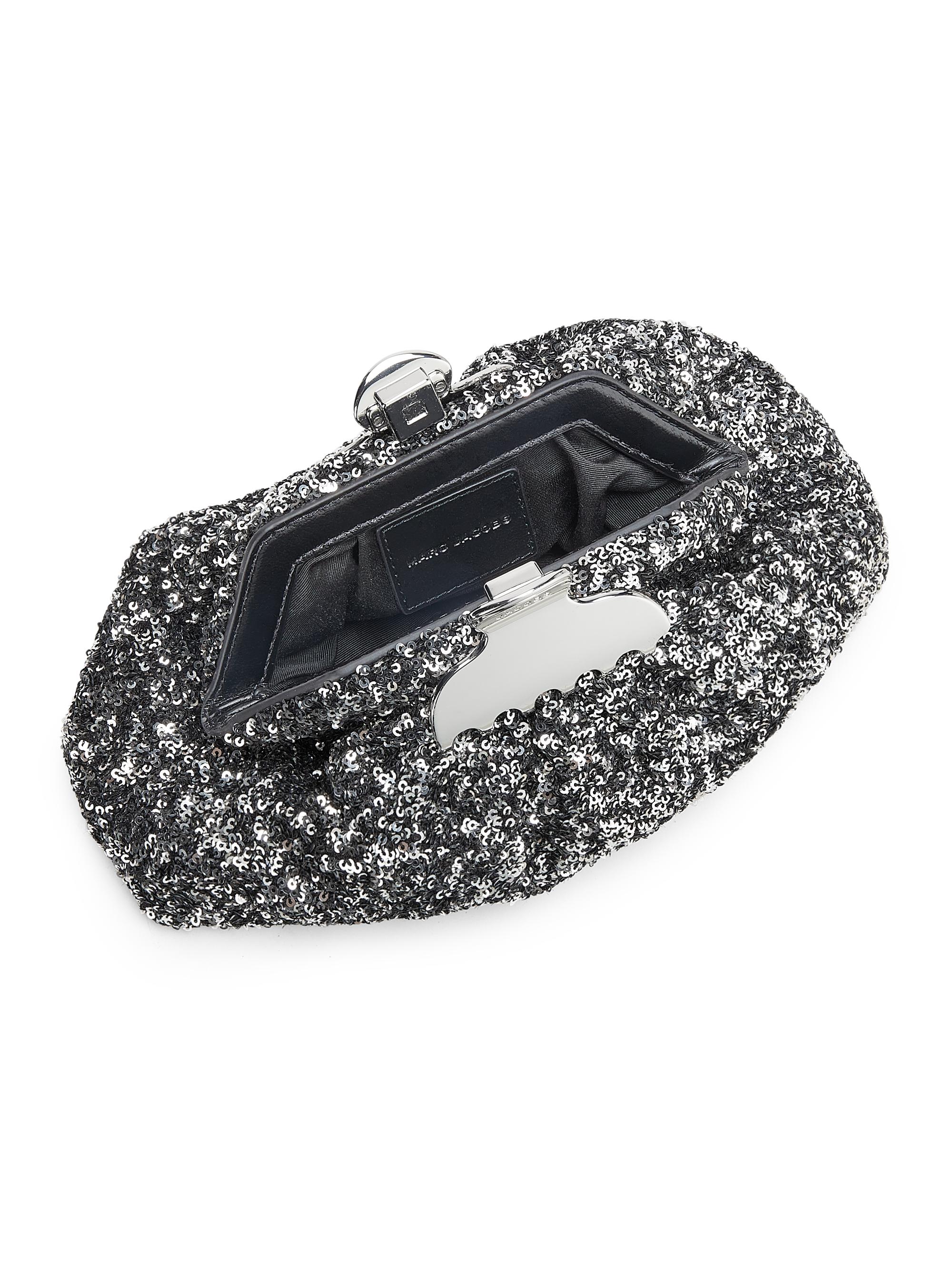 Marc Jacobs The Small Claw Sequin-Embellished Clutch | Saks Fifth Avenue