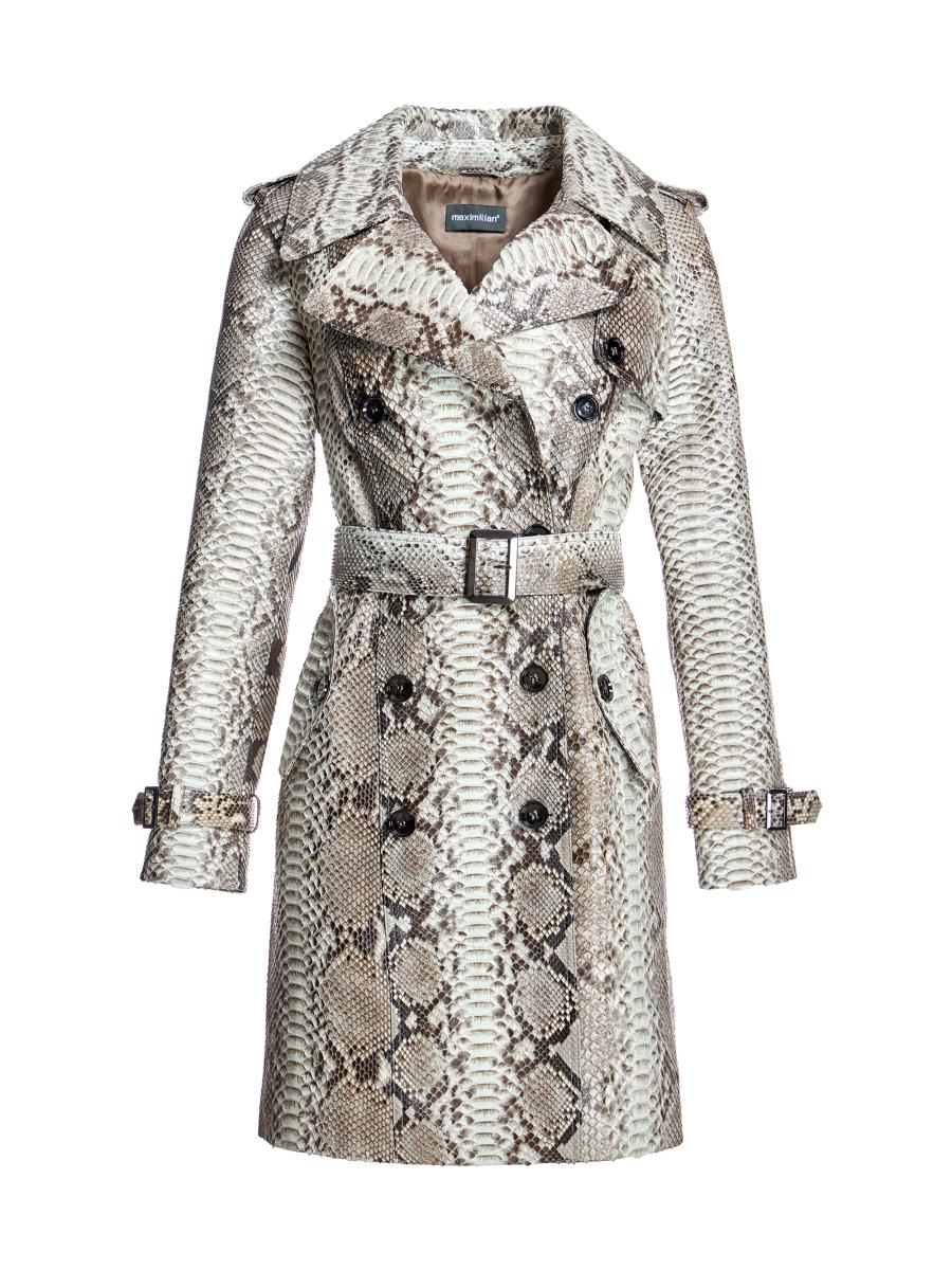 Maximilian Maximilian Python Trench Coat | Saks Fifth Avenue
