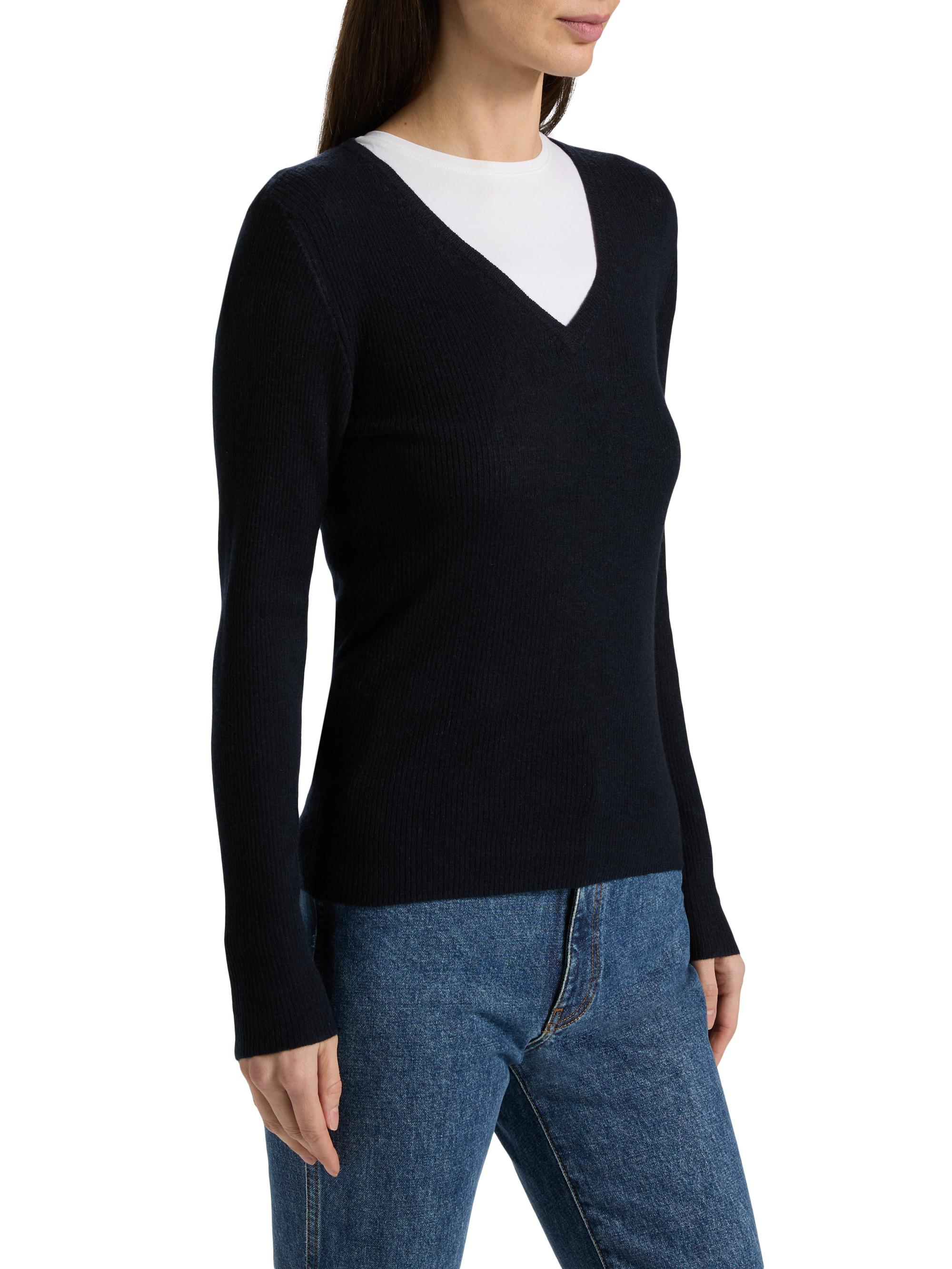 Majestic Filatures Cashmere Rib-Knit V-Neck Sweater | Saks Fifth Avenue