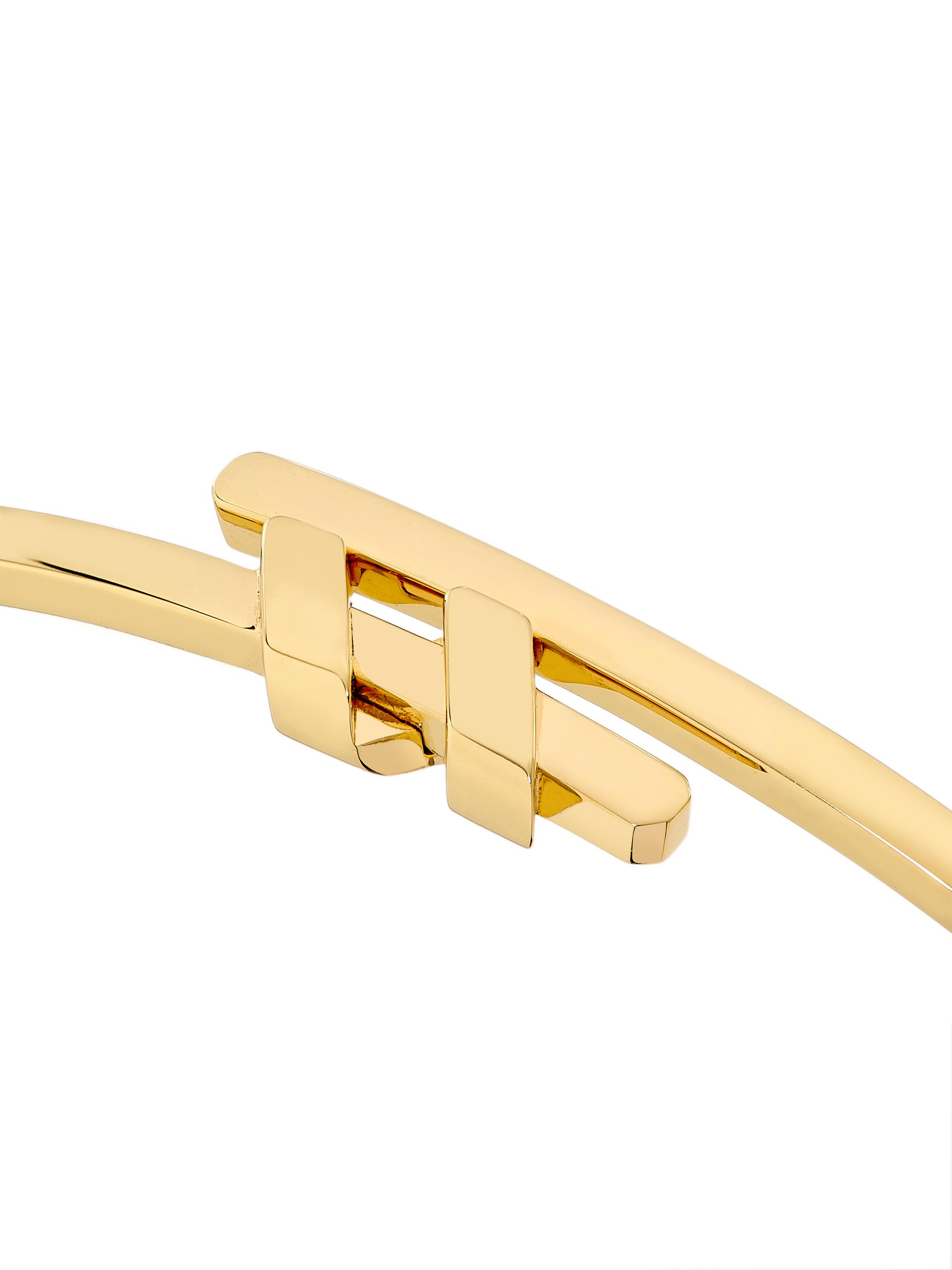 SAKS EST. 1924 Helix Torque Bangle 18K Yellow Gold | Saks Fifth Avenue