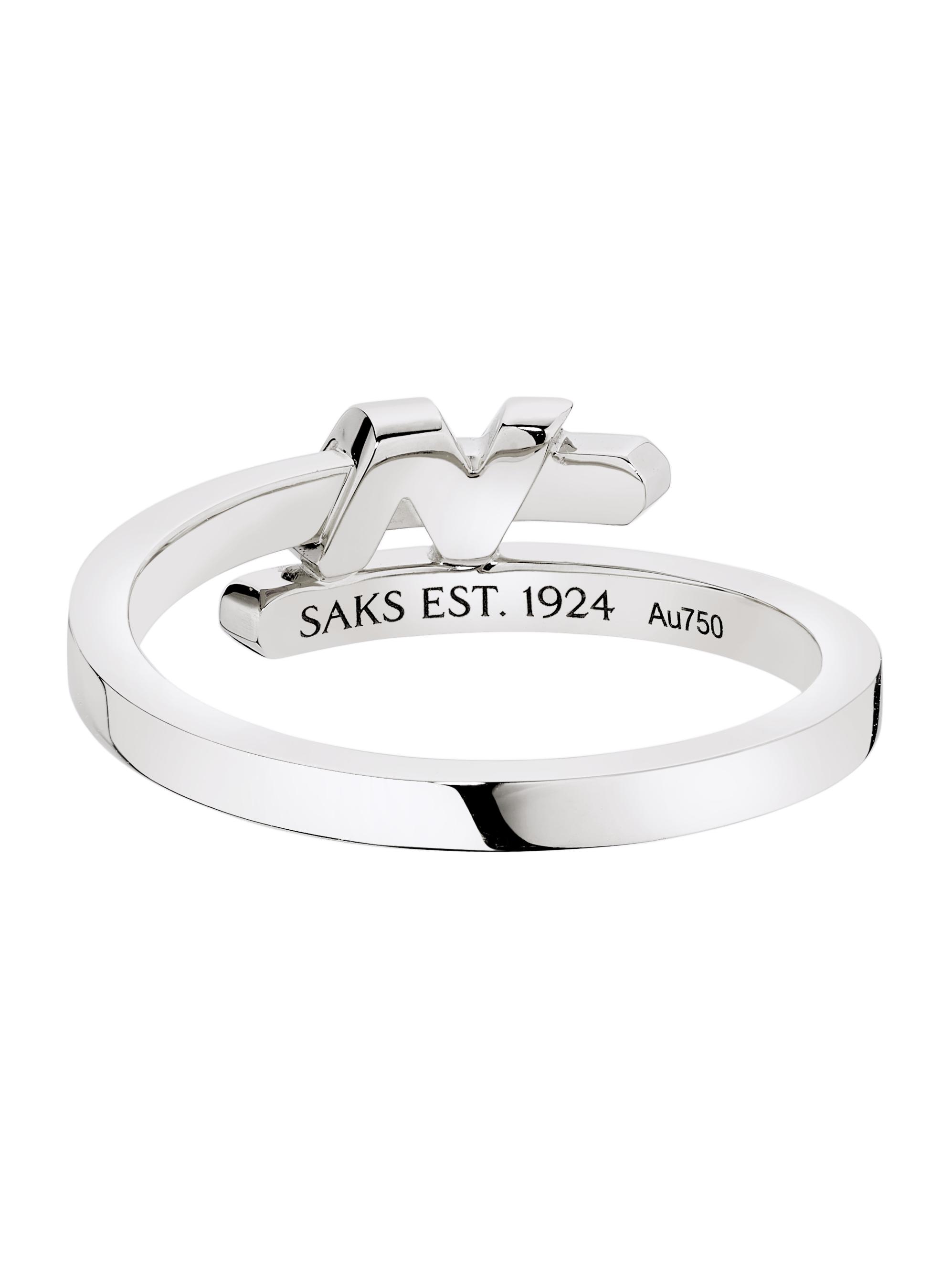 SAKS EST. 1924 Helix Torque Ring with Diamonds 18K Yellow Gold | Saks ...