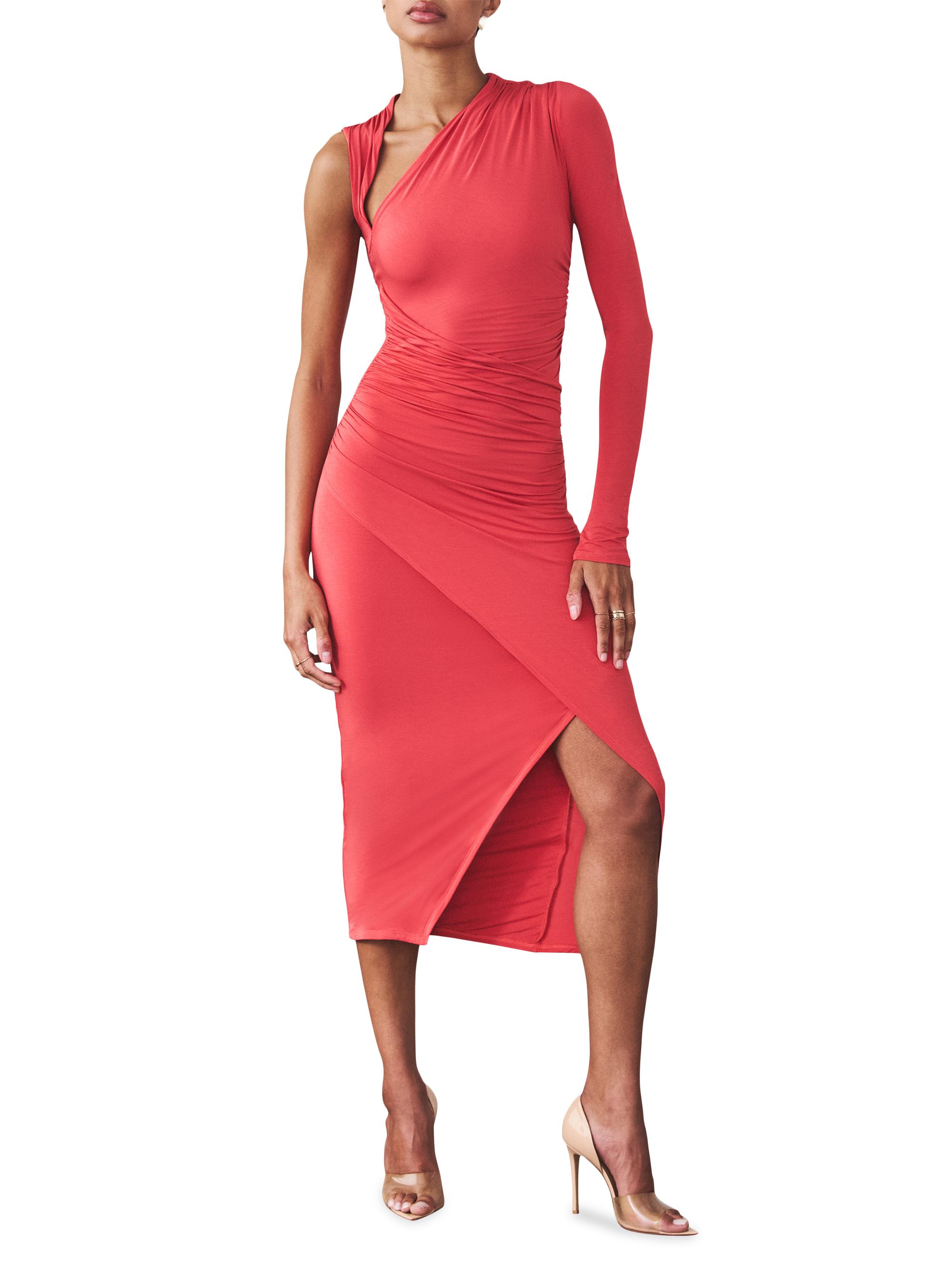Artemis Diciero Mikaela Asymmetric Body-Con Midi-Dress | Saks Fifth Avenue