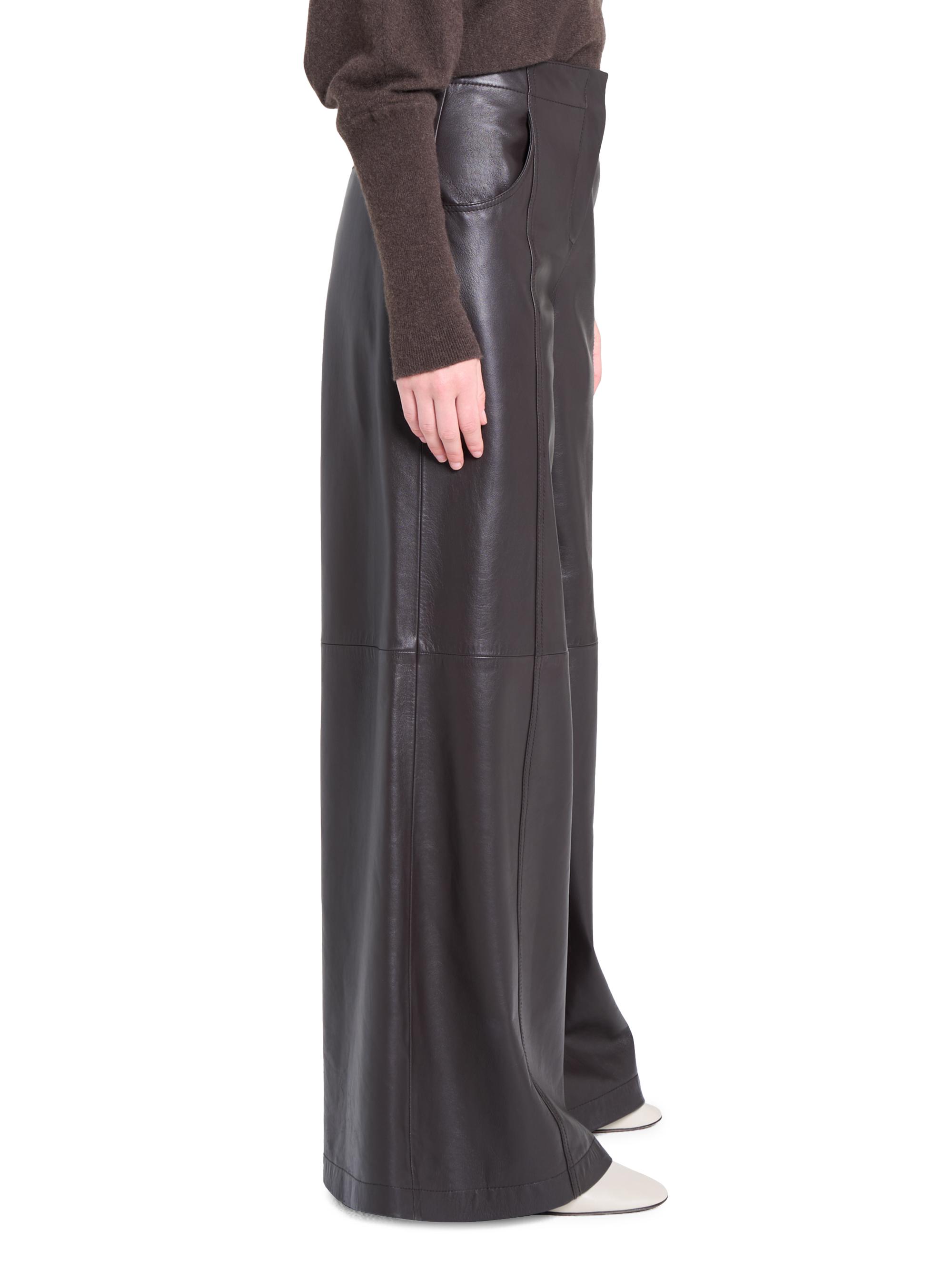 TWP Demie Leather High-Rise Wide-Leg Pants | Saks Fifth Avenue