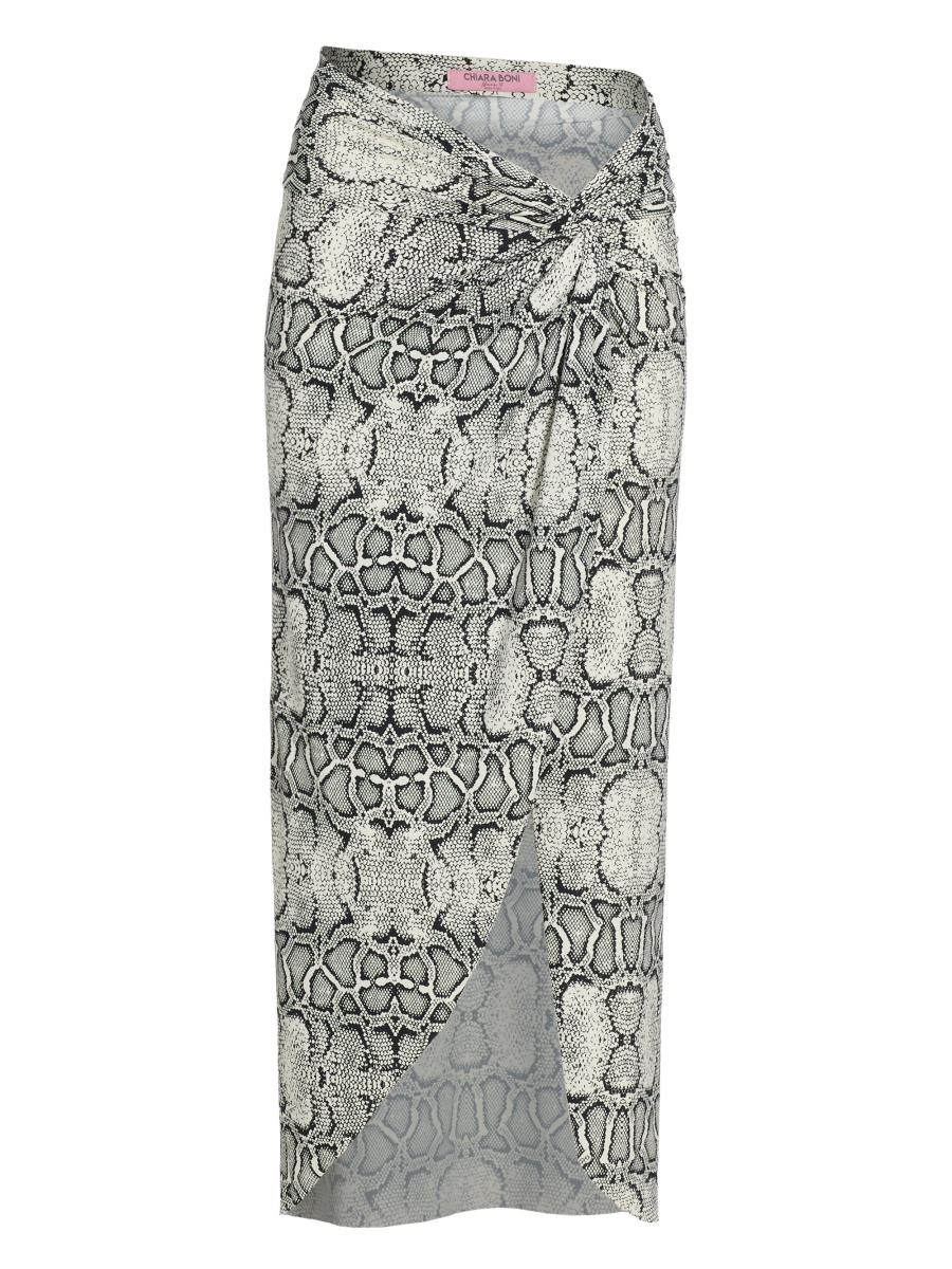 Chiara Boni La Petite Robe Aza Snakeskin-Print Pareo | Saks Fifth Avenue