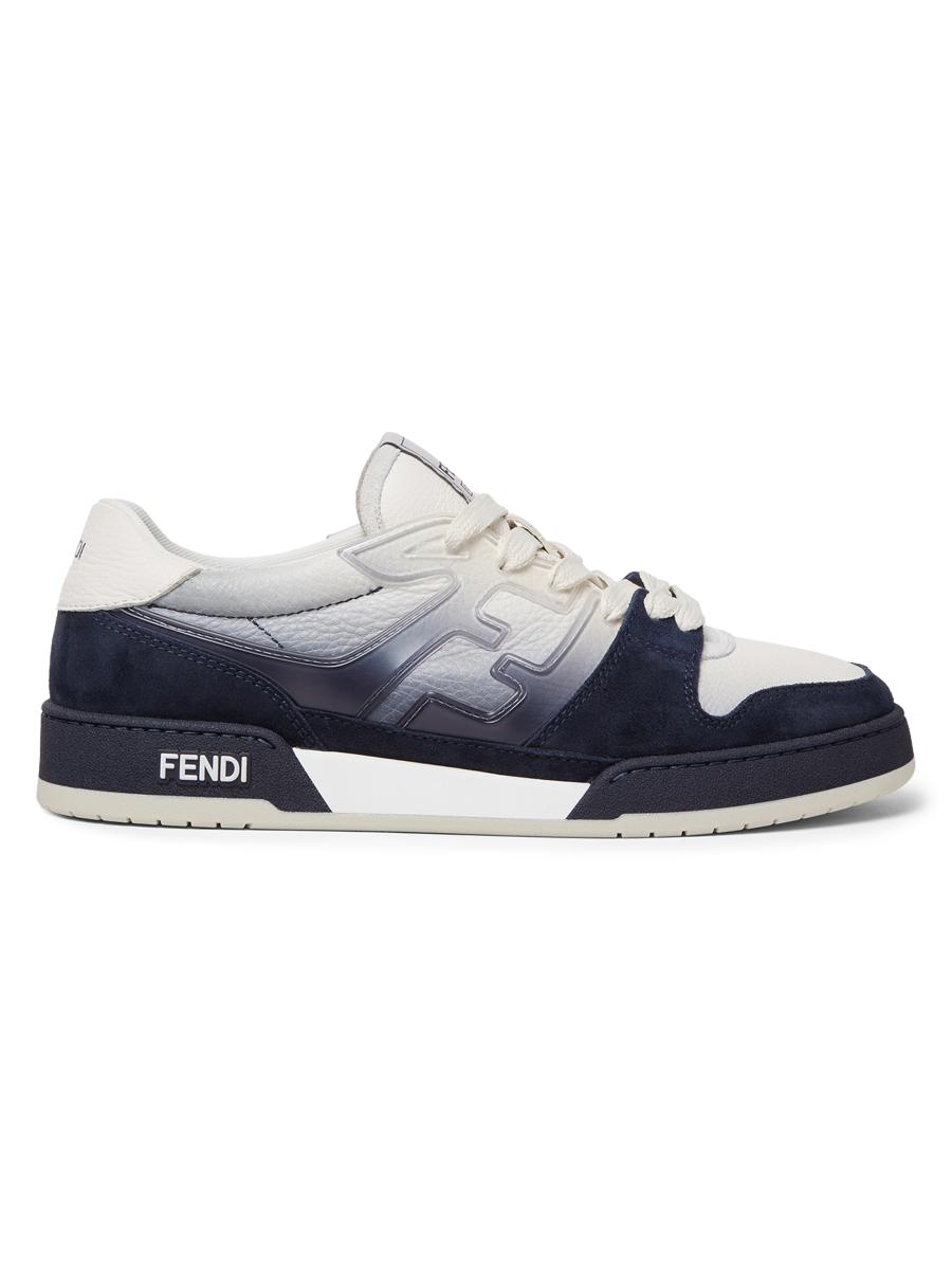 Fendi Match Leather Low-Top Sneakers | Saks Fifth Avenue
