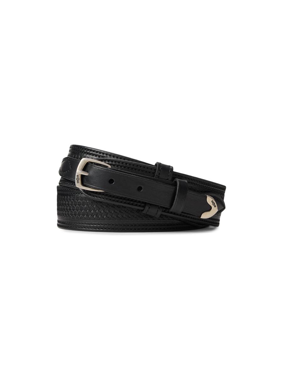 Polo Ralph Lauren Western Woven Leather Belt | Saks Fifth Avenue