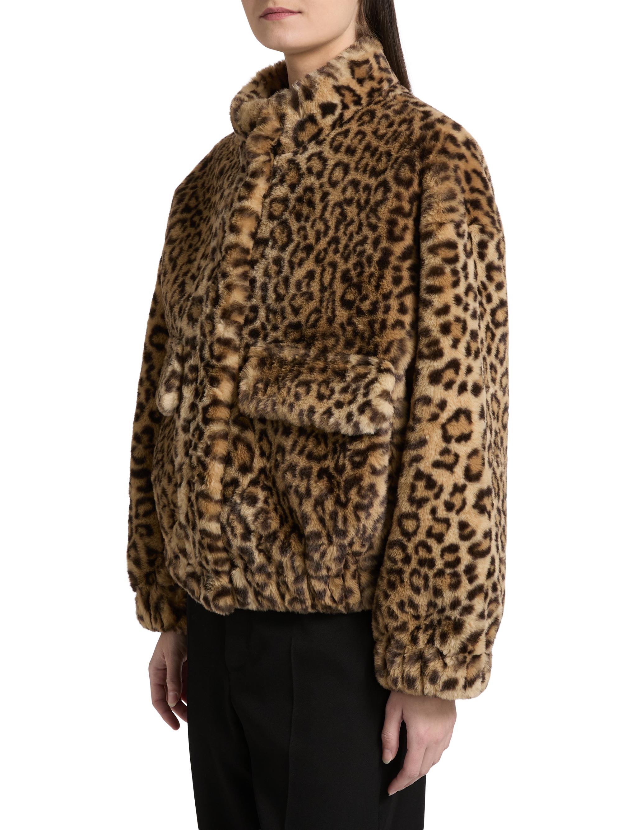 ba&sh Jaros Leapard-Print Faux-Fur Coat | Saks Fifth Avenue