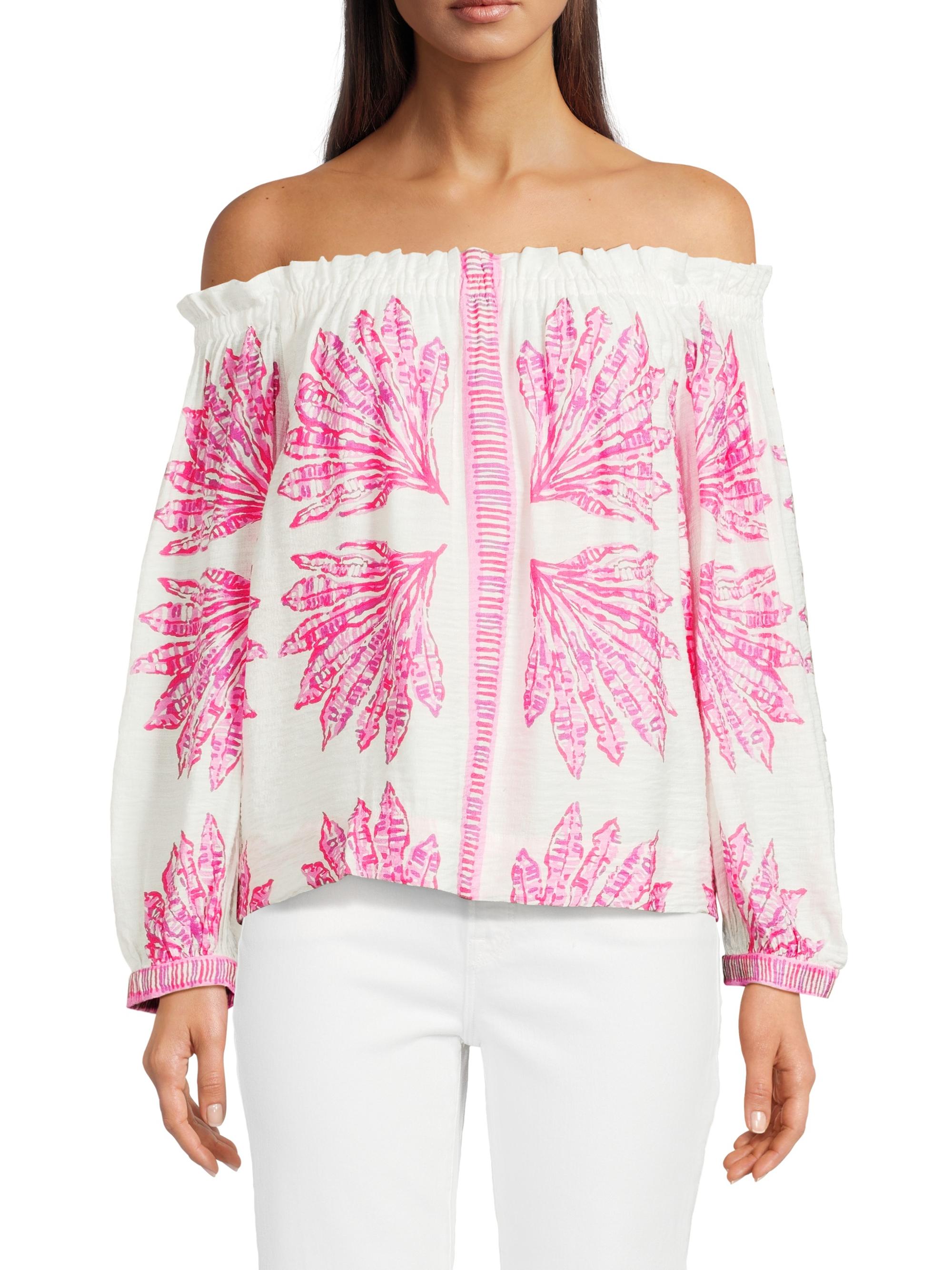Lilly Pulitzer Kalinda Off-the-Shoulder Top | Saks Fifth Avenue