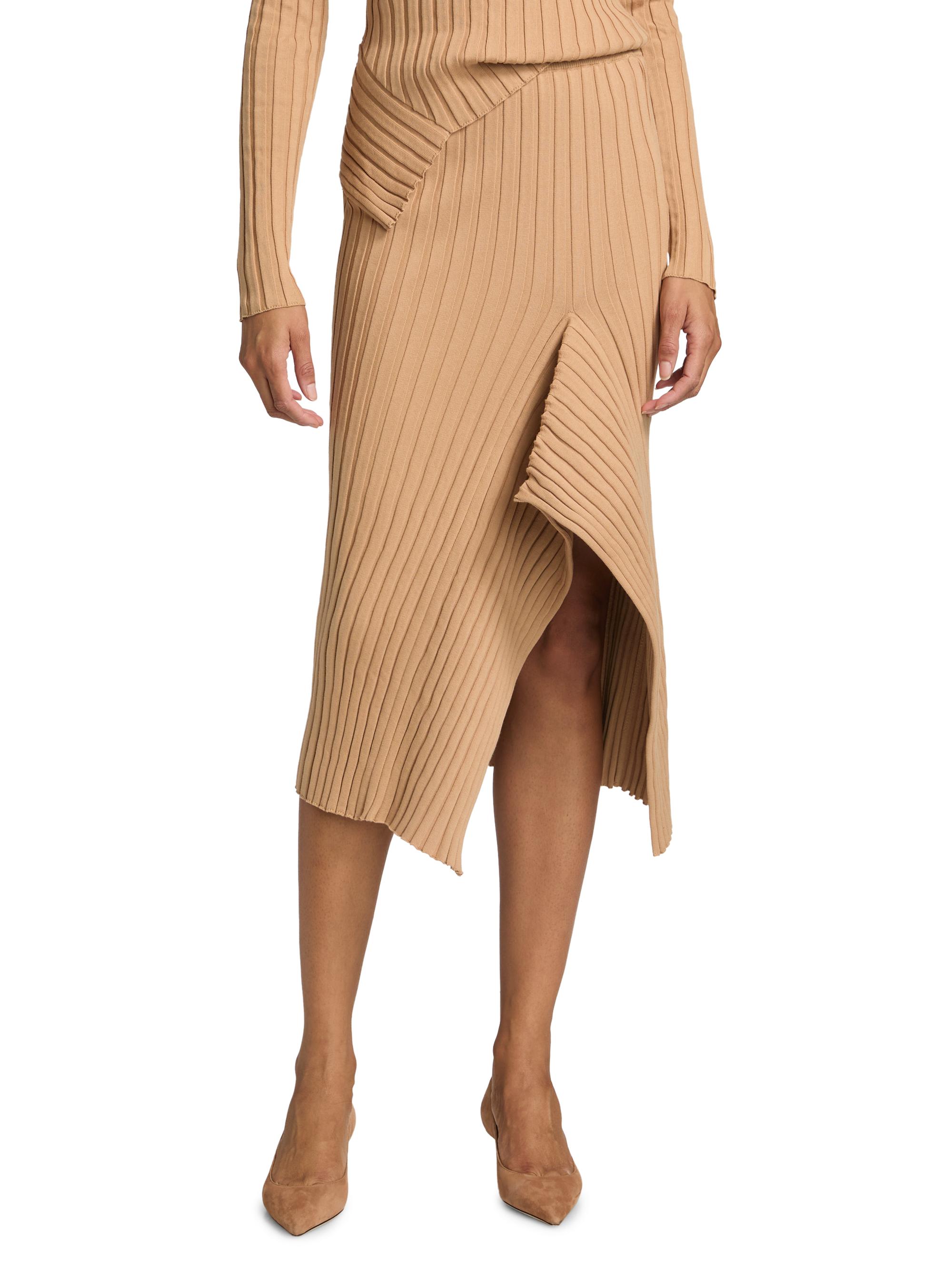Stella McCartney Rib-Knit Cotton Midi-Skirt | Saks Fifth Avenue