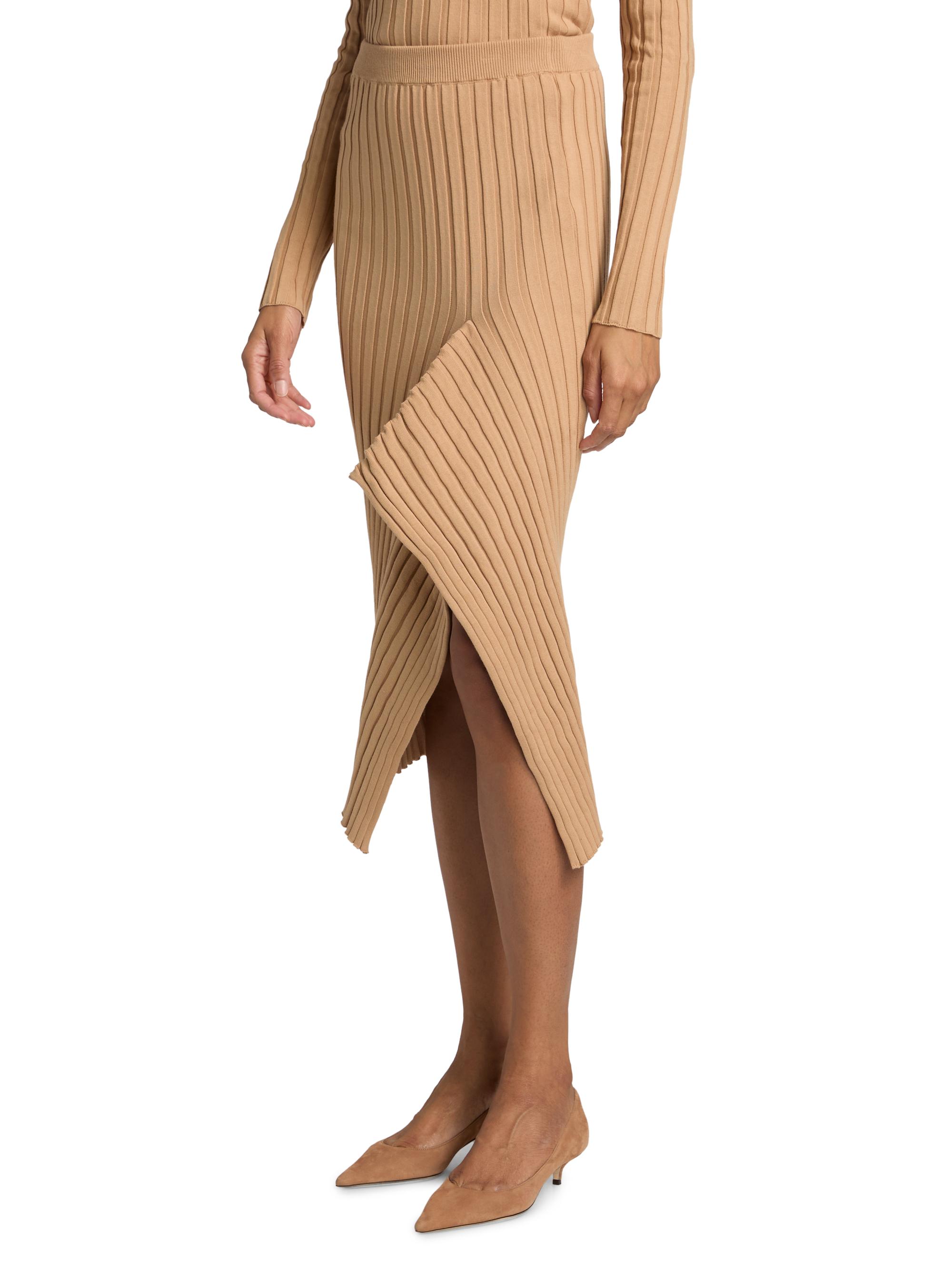 Stella McCartney Rib-Knit Cotton Midi-Skirt | Saks Fifth Avenue