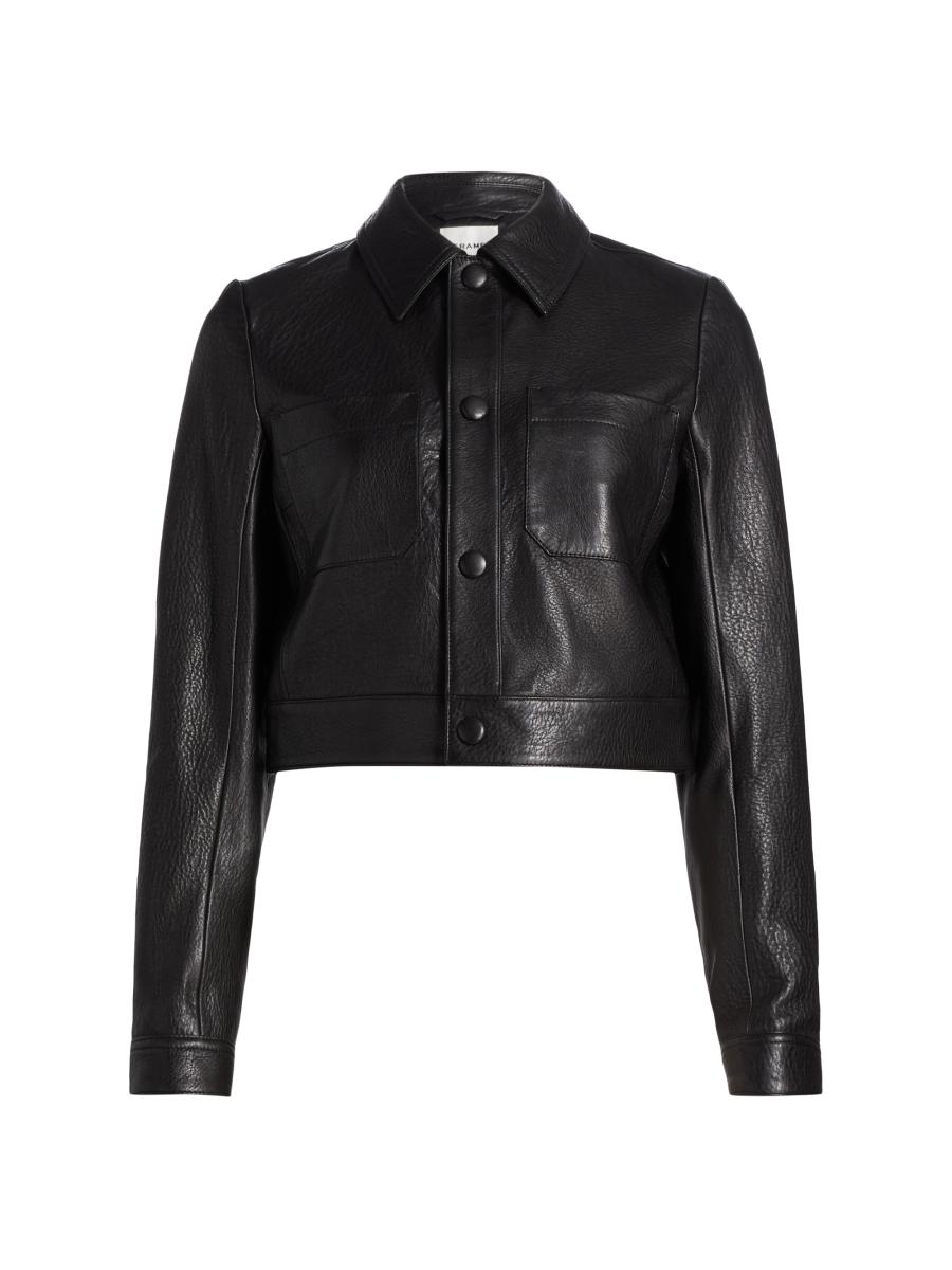 FRAME The Small Leather Jacket | Saks Fifth Avenue