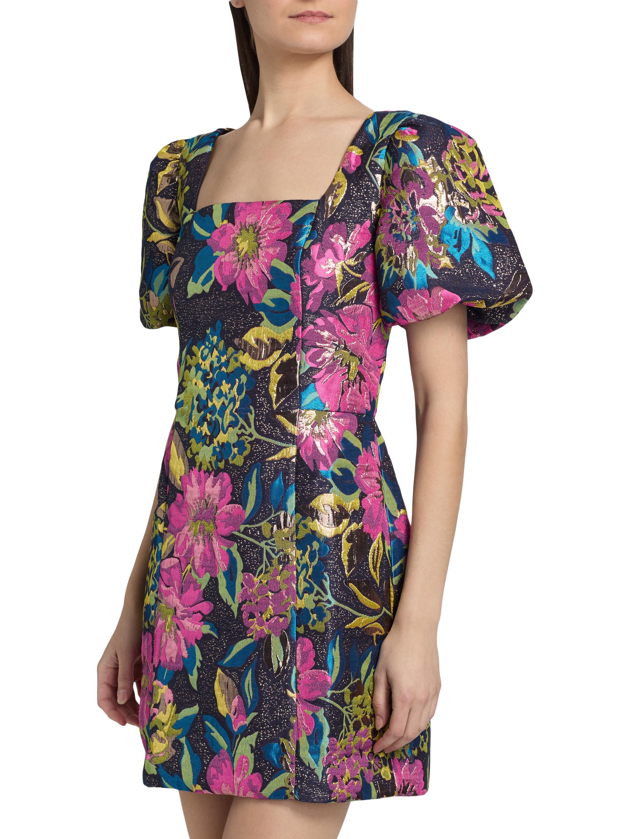 Lilly Pulitzer Booker Brocade Floral Minidress | Saks Fifth Avenue