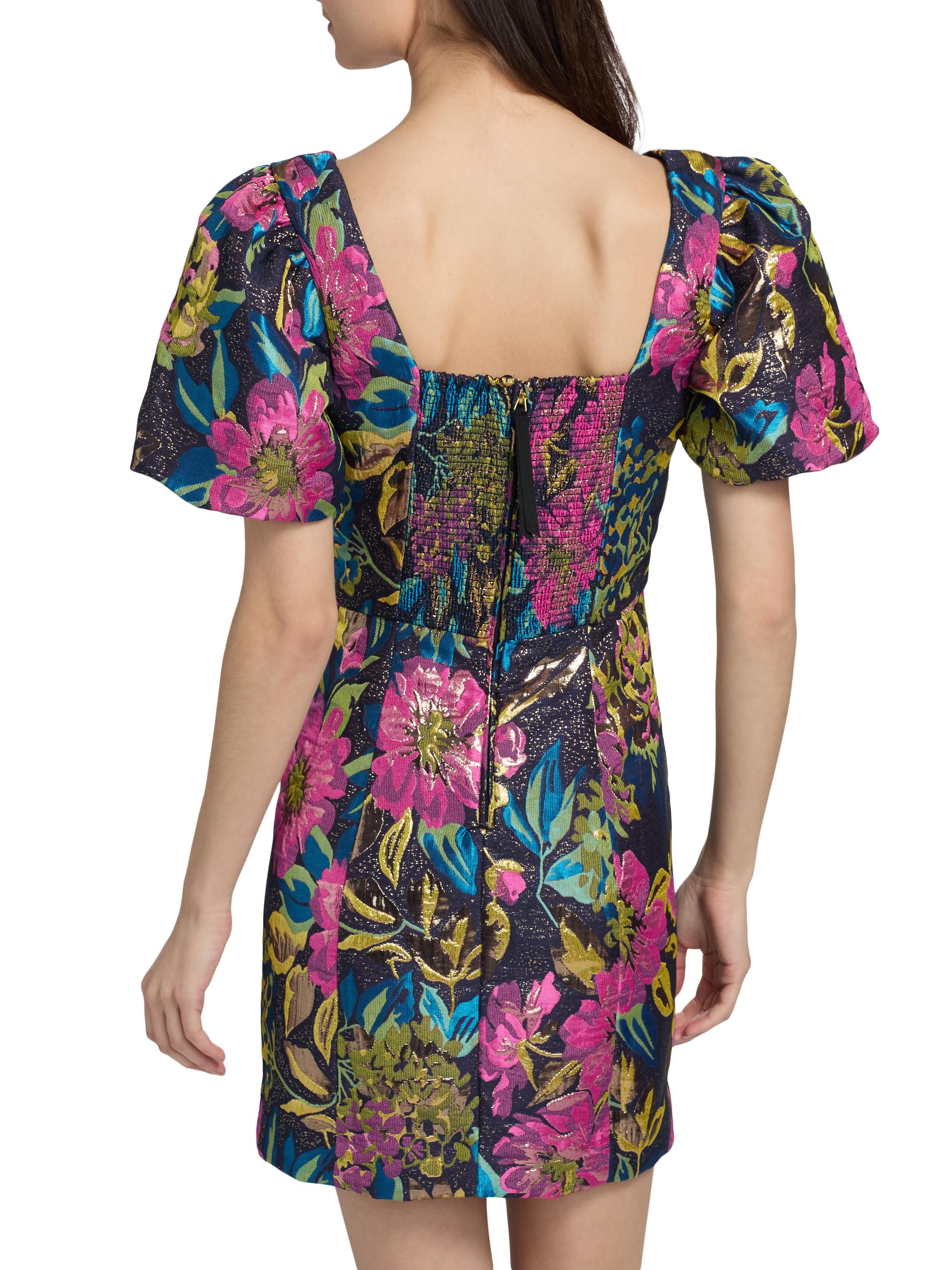 Lilly Pulitzer Booker Brocade Floral Minidress | Saks Fifth Avenue