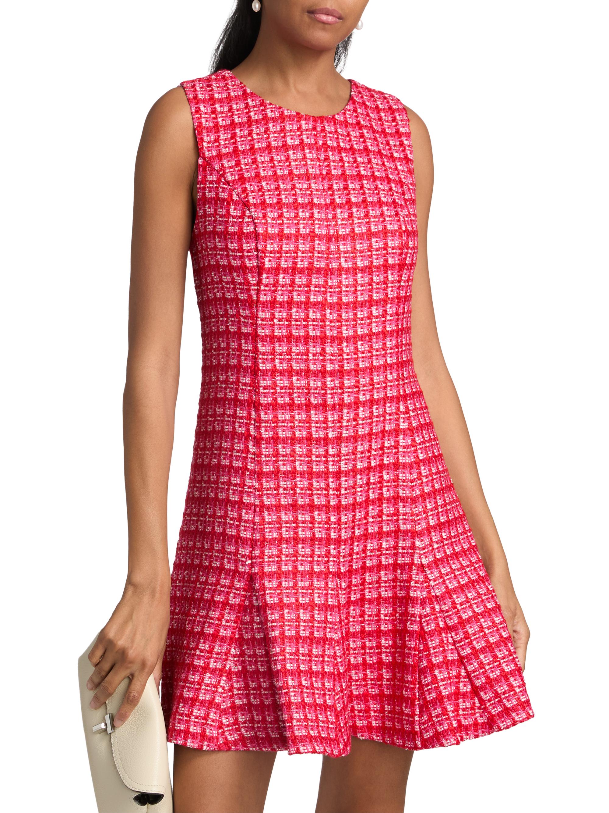 Lilly Pulitzer Enya Bouclé Grid Minidress | Saks Fifth Avenue