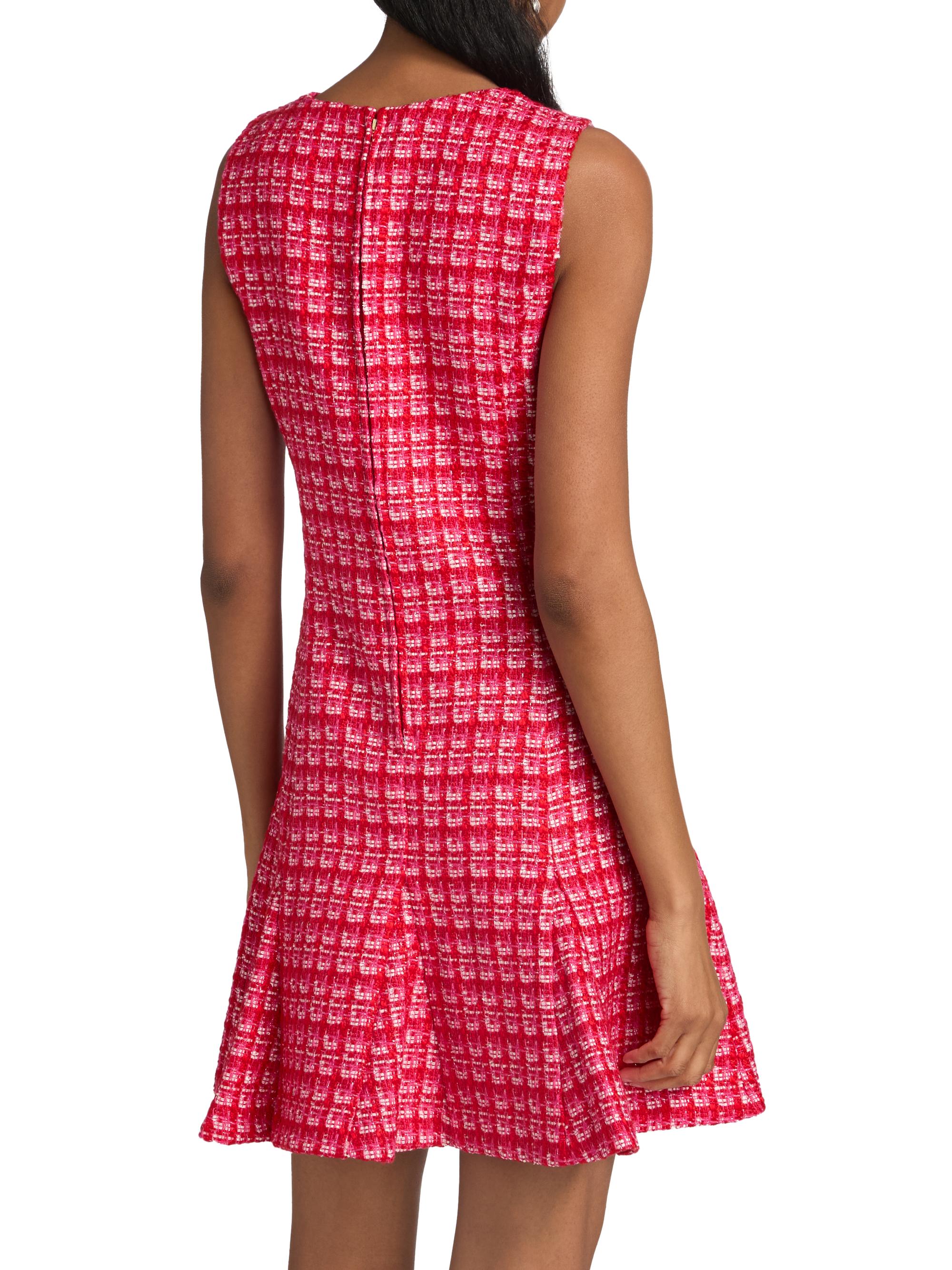 Lilly Pulitzer Enya Bouclé Grid Minidress | Saks Fifth Avenue