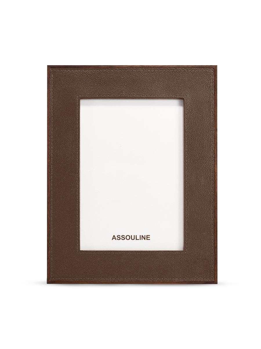 Assouline Heritage Walnut Wood & Leather Frame | Saks Fifth Avenue