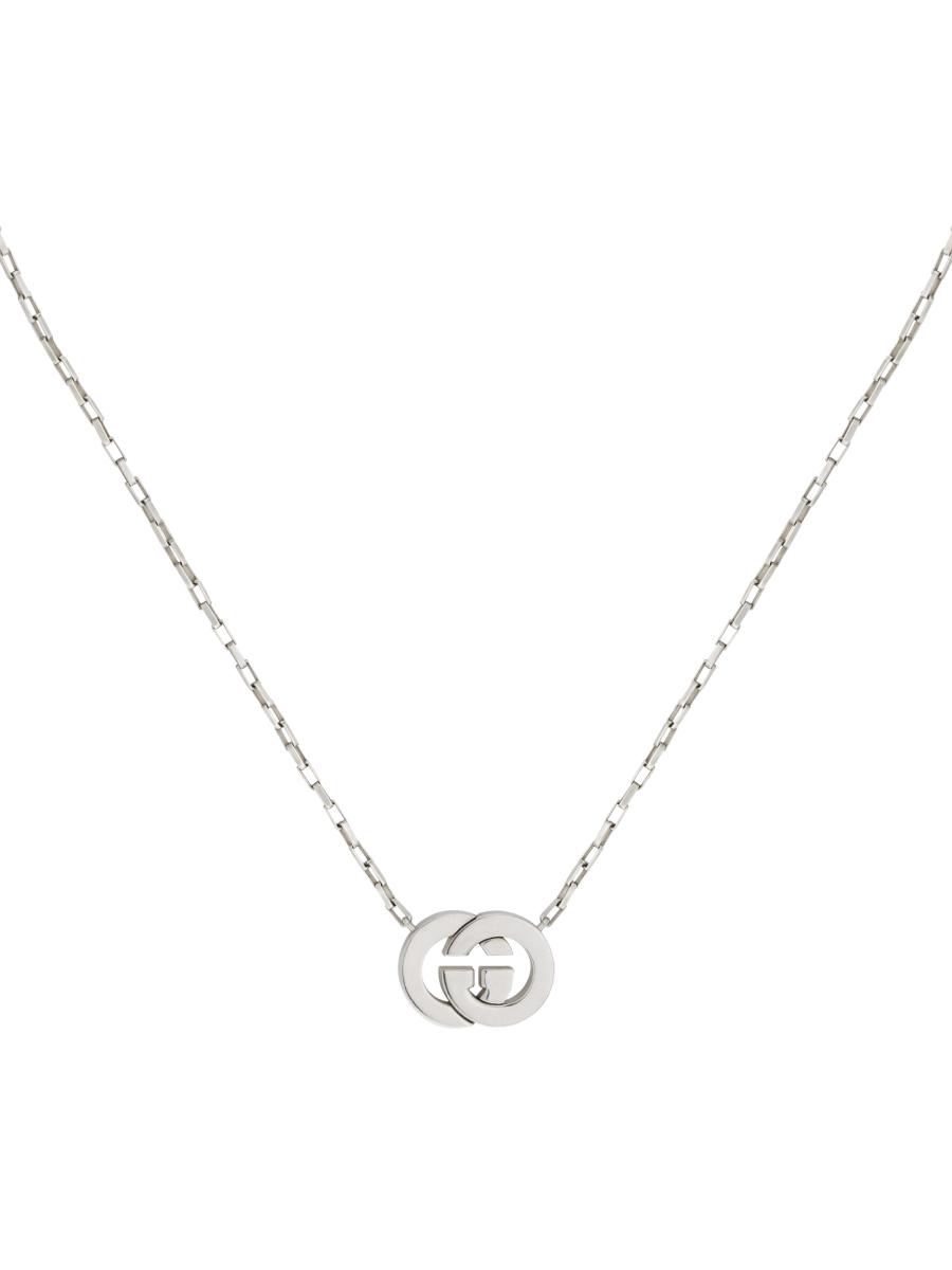 Gucci Gucci Interlocking Sterling Silver Necklace | Saks Fifth Avenue