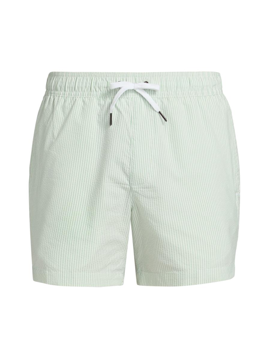Saks Fifth Avenue COLLECTION Seersucker Drawstring Swim Shorts | Saks ...