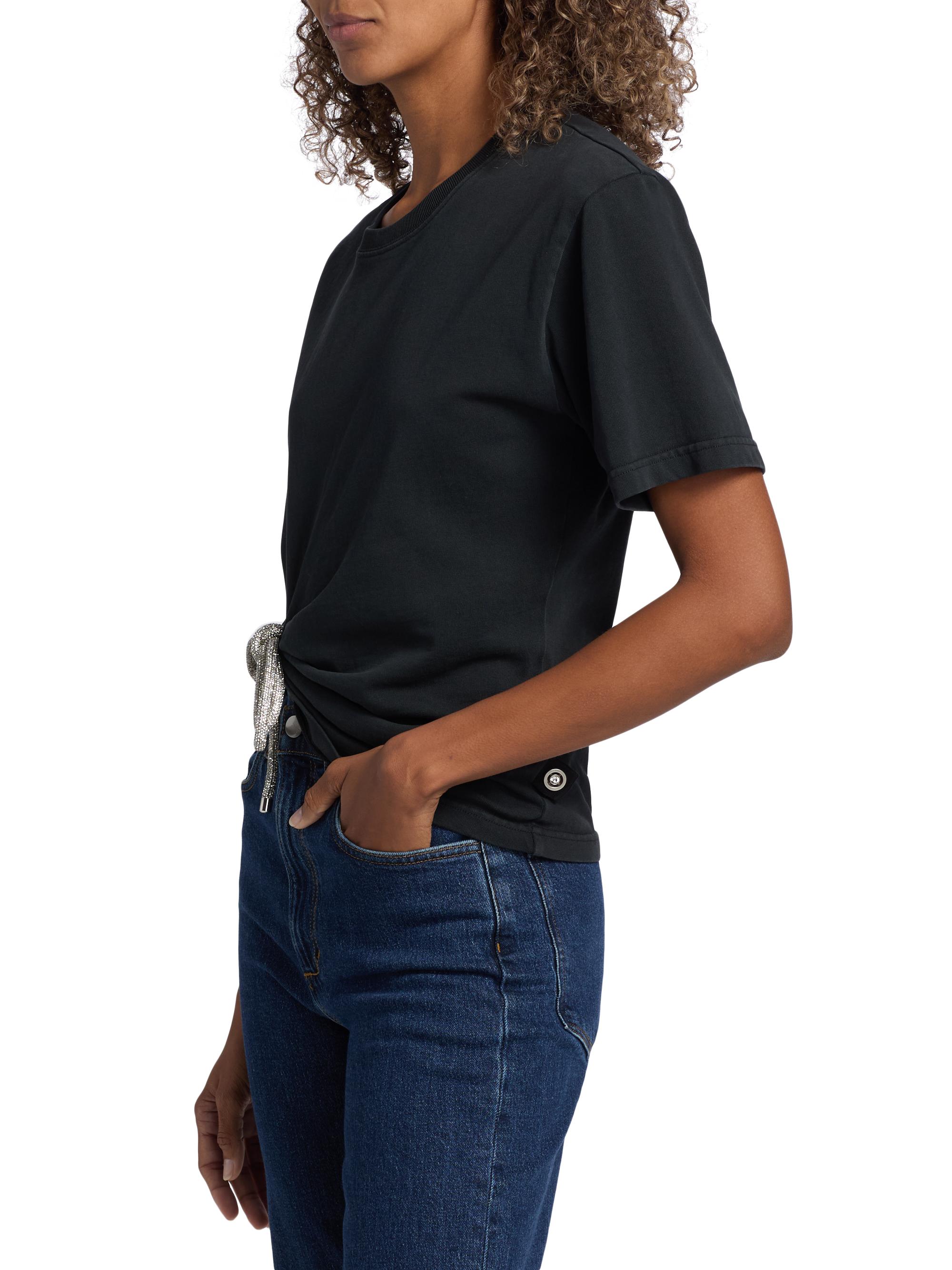 Area Crystal Knot Cotton T-Shirt | Saks Fifth Avenue